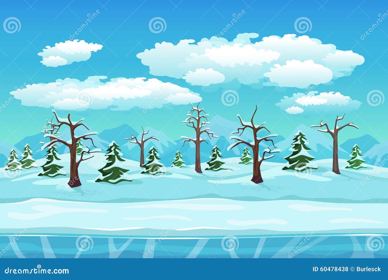 Cartoon Landscape Snow Stock Illustrations – 48,333 Cartoon Landscape ...