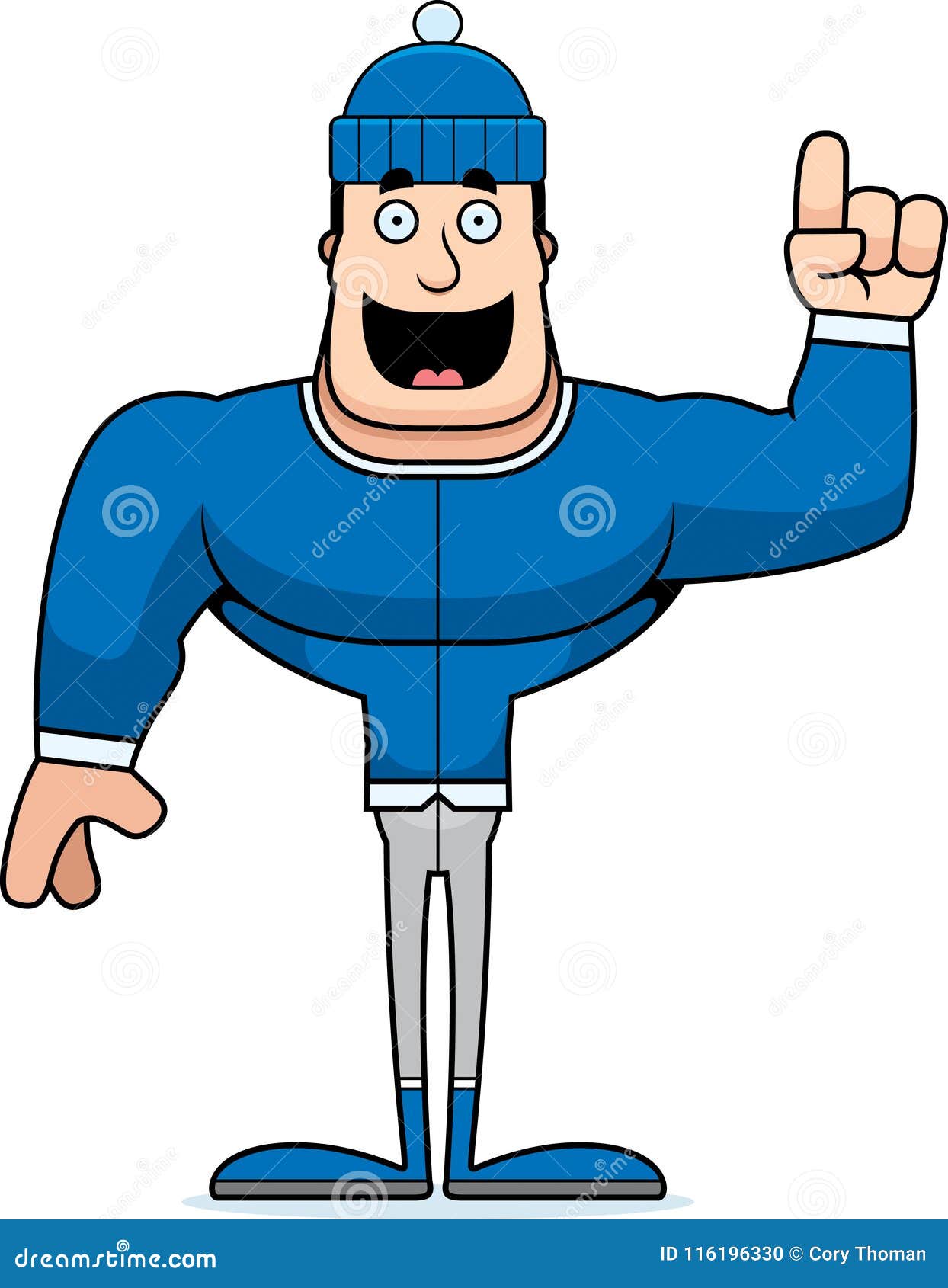 Cartoon Winter Man Idea stock vector. Illustration of tuque - 116196330