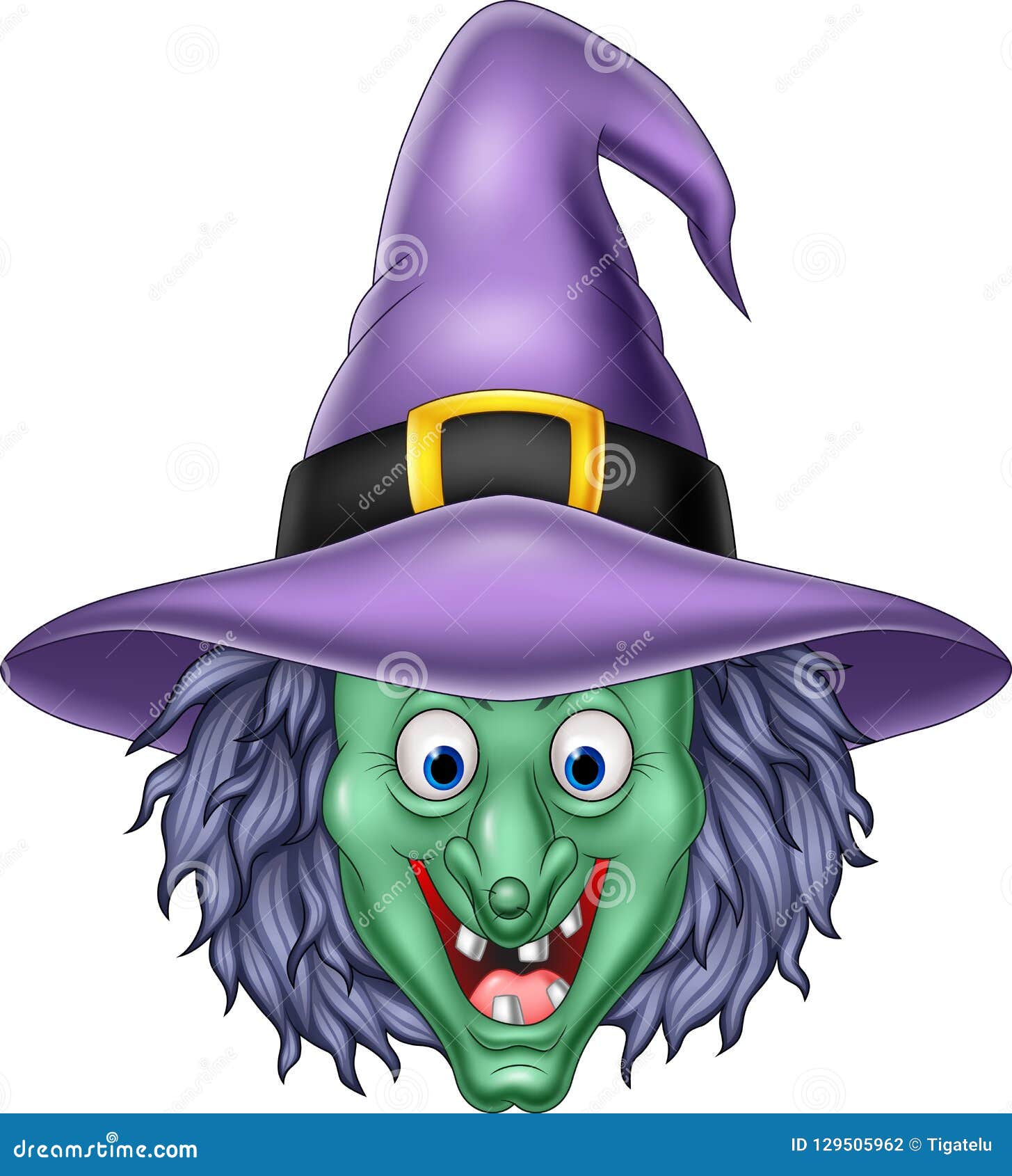 Witch Head Cartoon Illustration | CartoonDealer.com #11771246