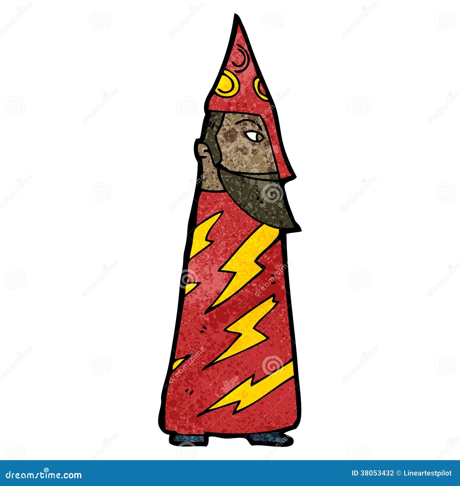 Cartoon wizard stock vector. Illustration of doodle, drawing - 38053432
