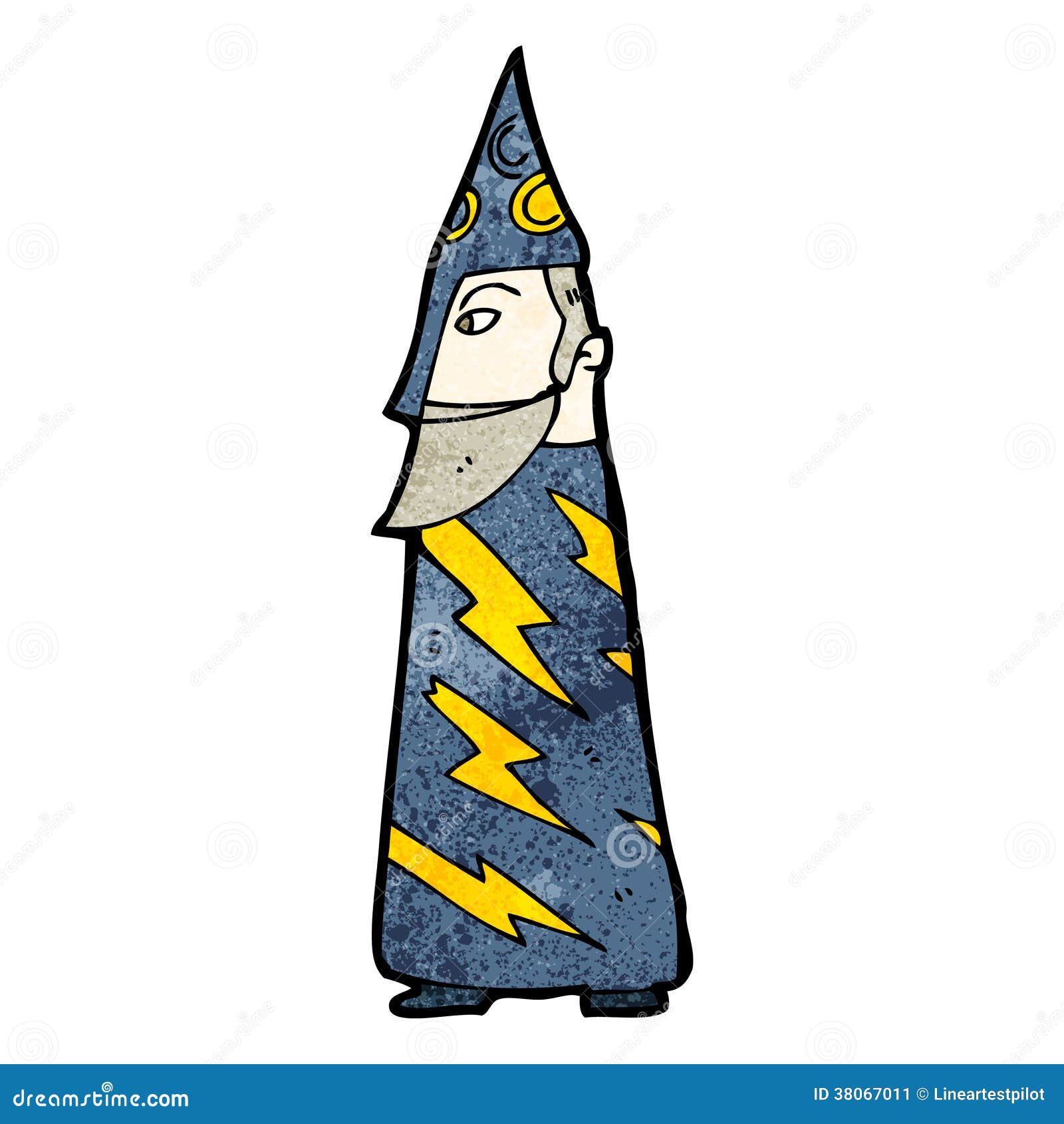 Cartoon wizard stock vector. Illustration of retro, cartoon - 38067011