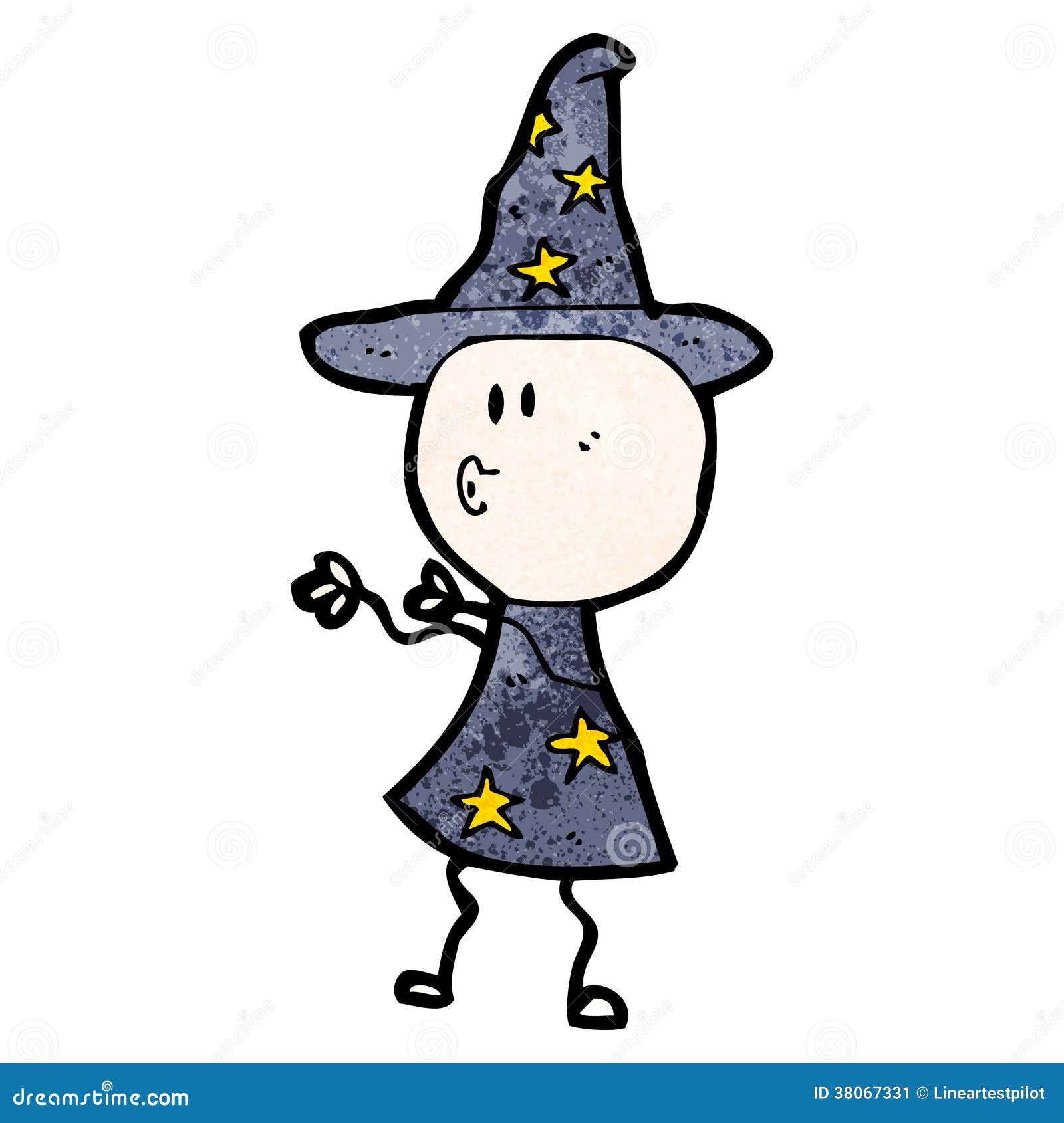 Cartoon wizard stock vector. Illustration of funny, crazy - 38067331