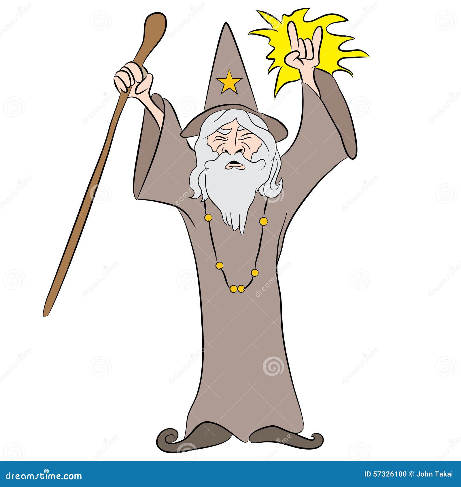 An Old Wizard Casting A Spell In The Wizarding Lair Royalty-Free ... An Old Wizard Casting A Spell In The Wizarding Lair Royalty-Free ...