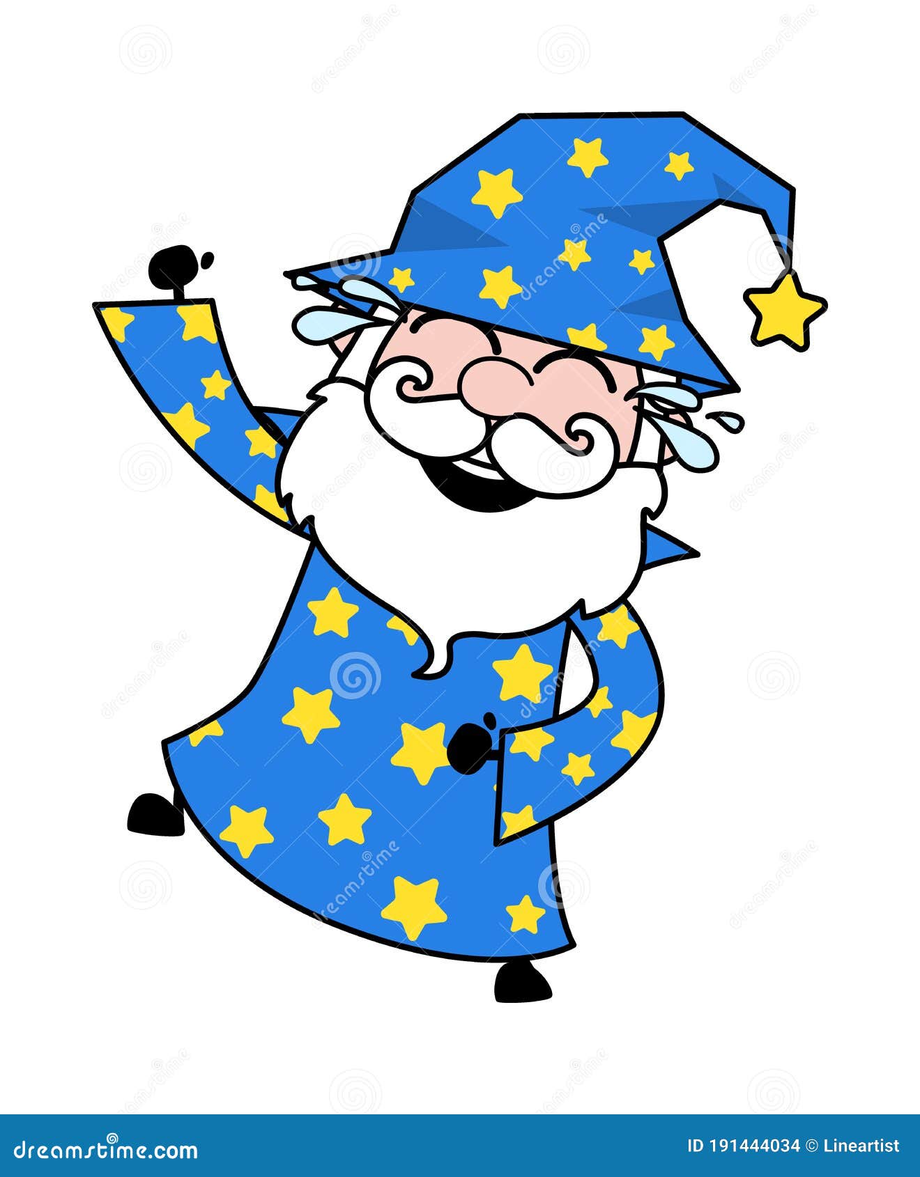 Cartoon Wizard Laughing stock illustration. Illustration of cartoon ...