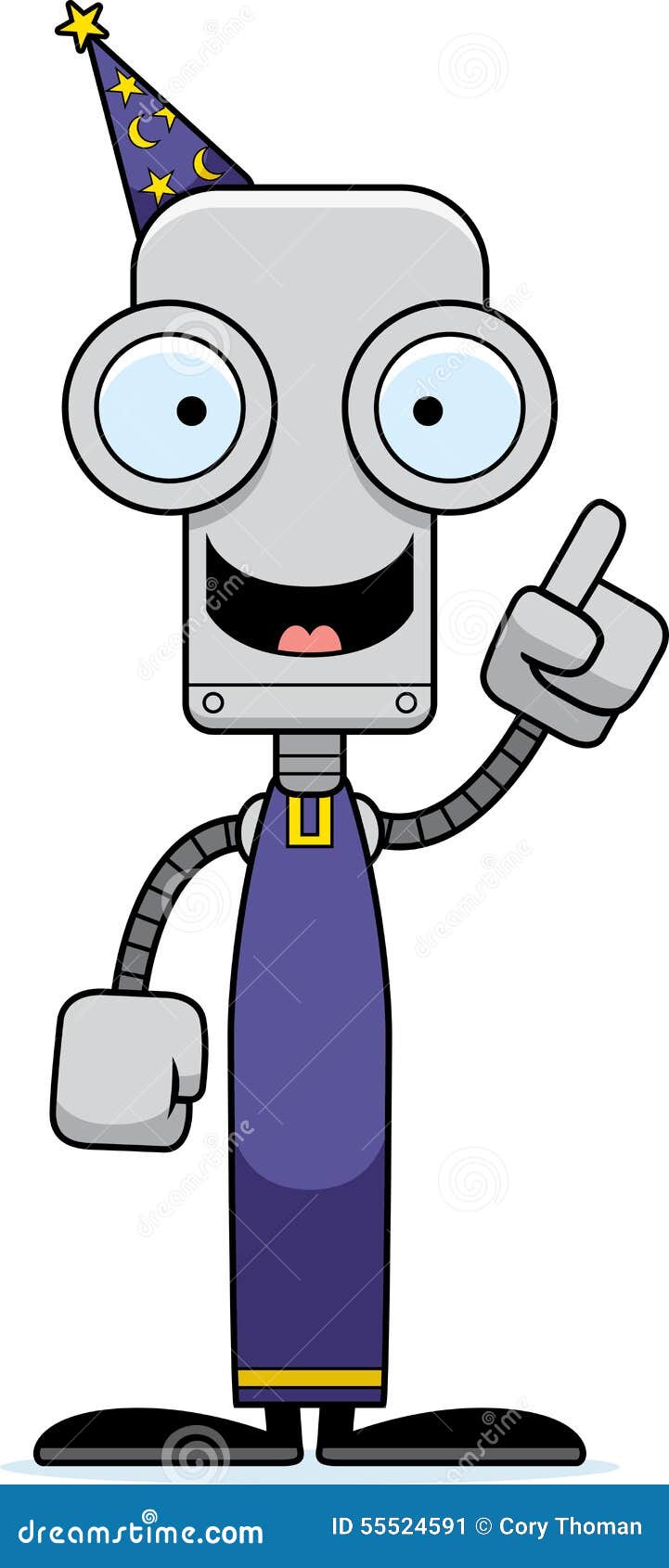 Cartoon Wizard Robot Idea Stock Illustrations – 2 Cartoon Wizard Robot ...