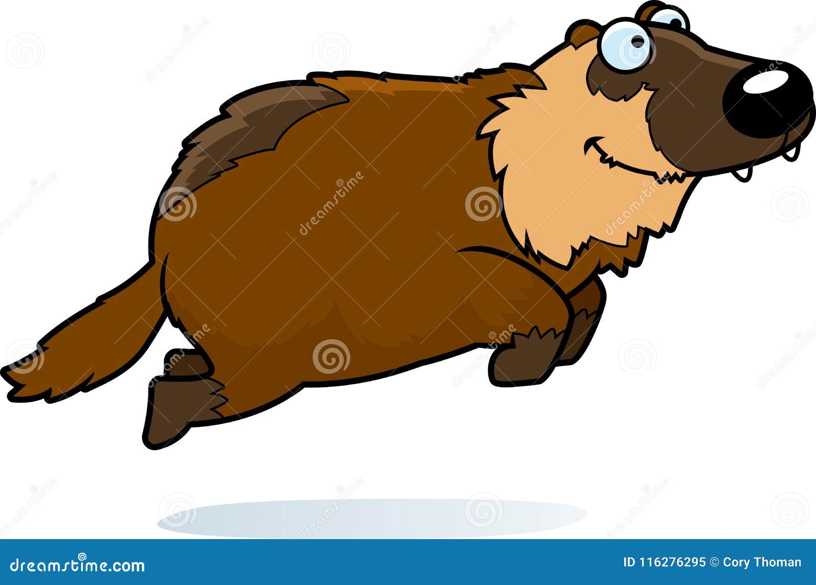 Cartoon Wolverine Jumping stock vector. Illustration of clipart - 116276295