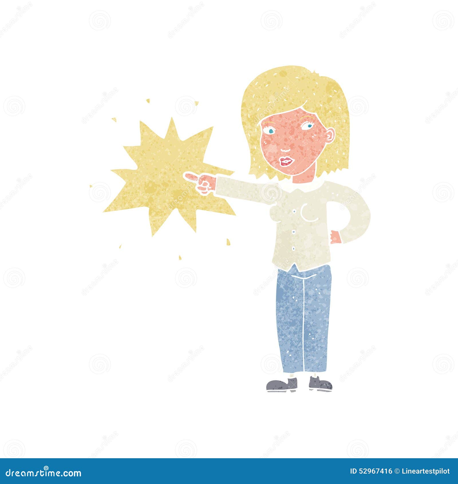 Cartoon woman accusing stock illustration. Illustration of cartoon ...