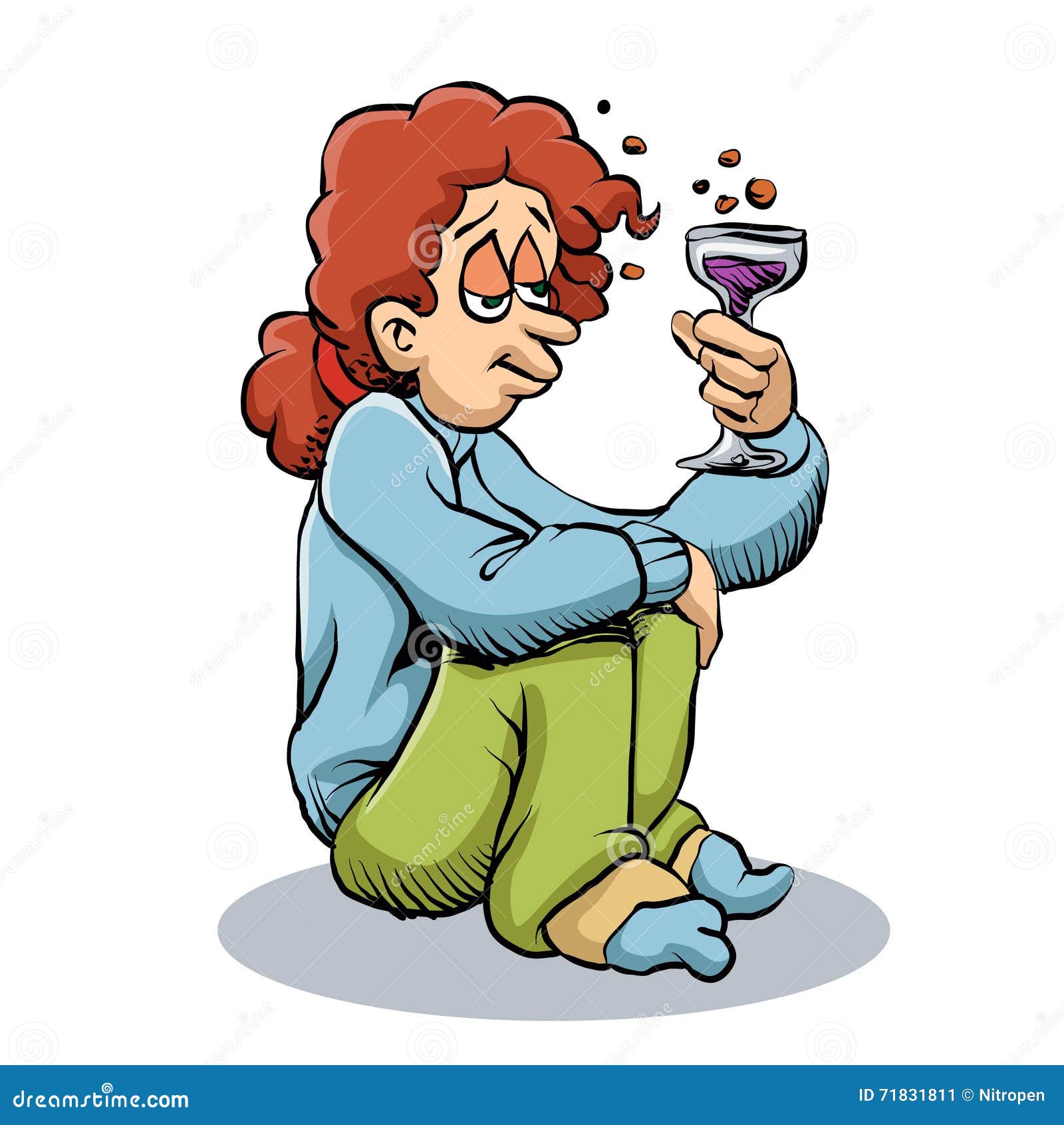 Drinking Alcohol Cartoon