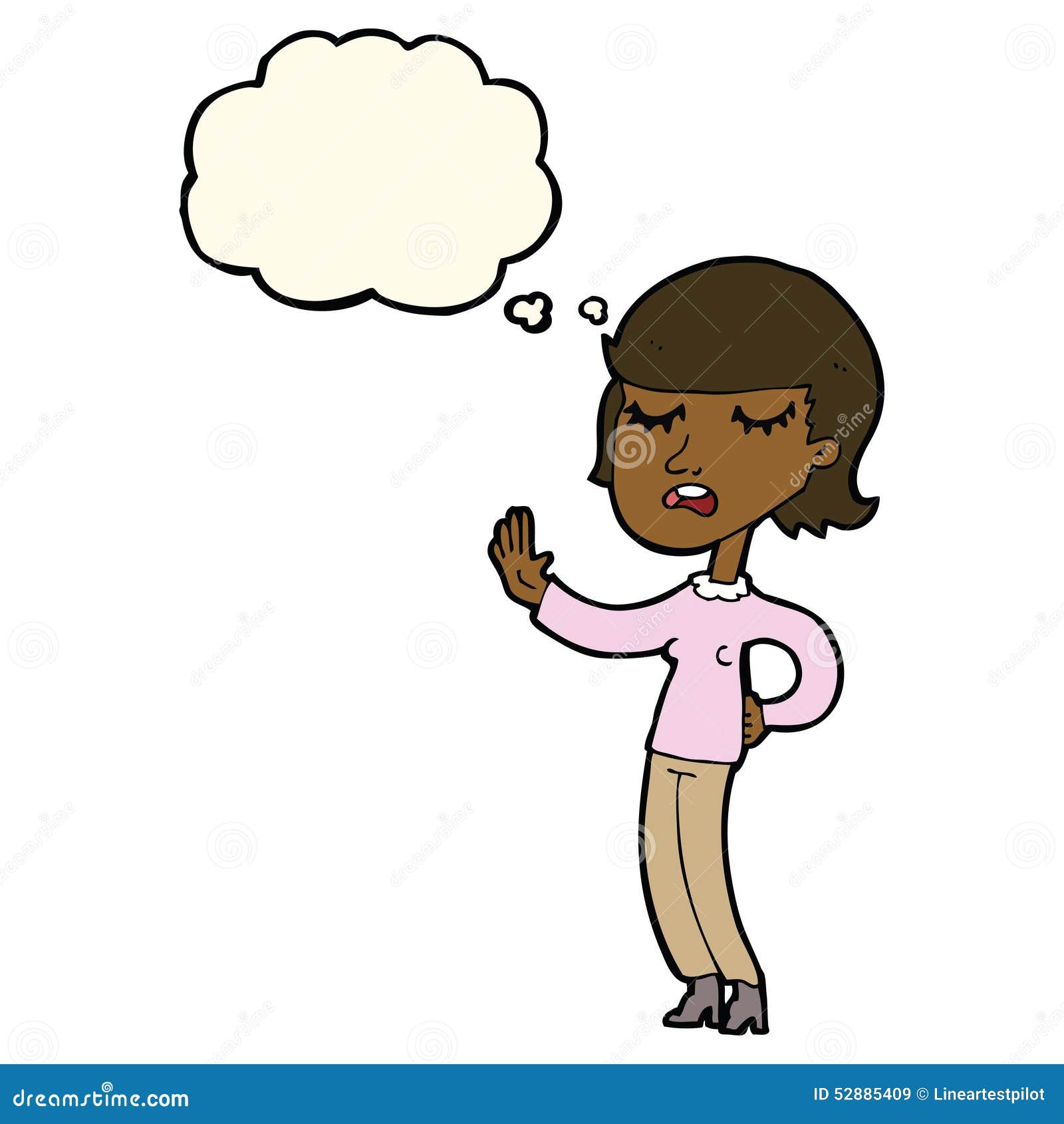 Woman Ignoring People Blaming Her For No Reason Vector Cartoon ...