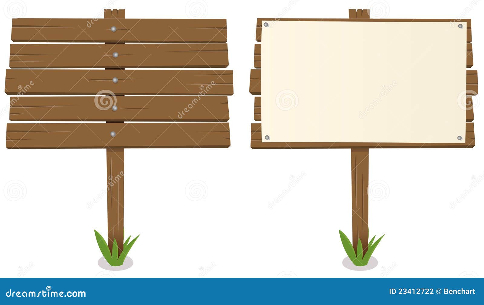 Cartoon Wood Board stock illustration. Illustration of stand - 23412722