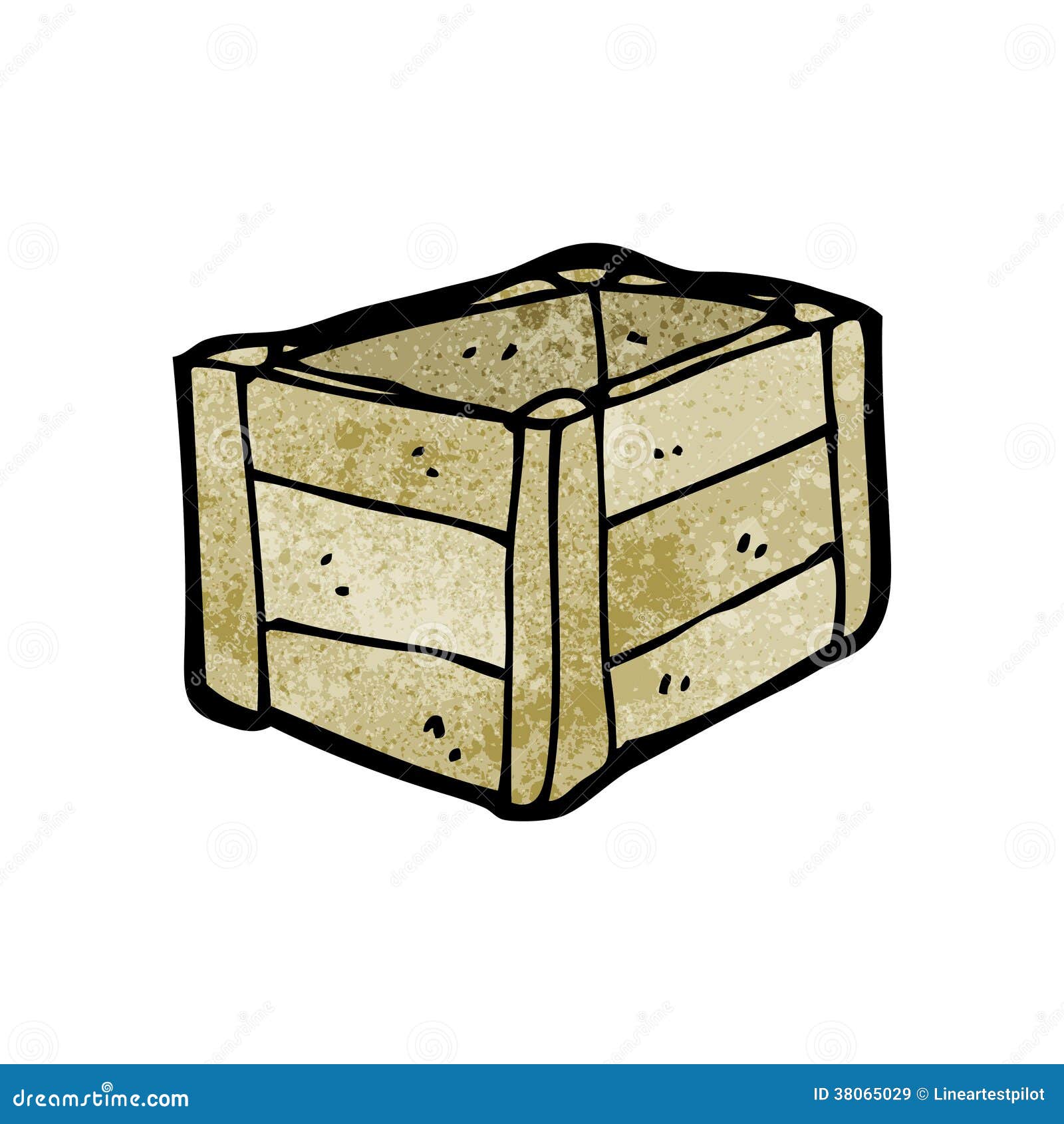 Cartoon wooden crate stock vector. Illustration of cartoon - 38065029