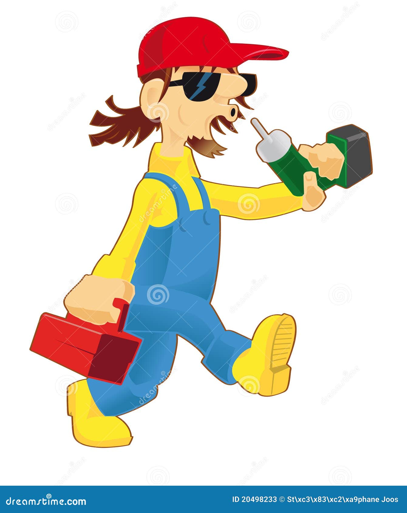Cartoon worker stock vector. Illustration of cartoon - 20498233