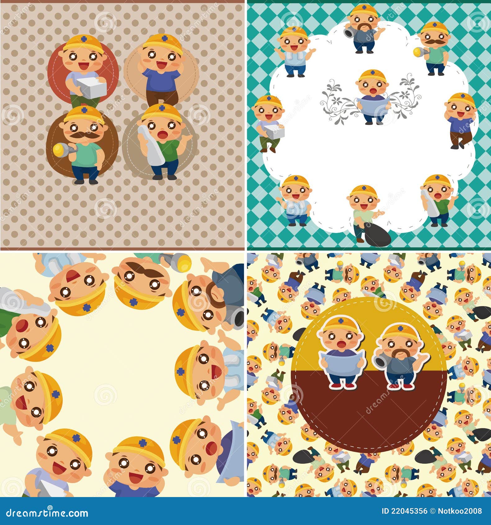 Worker ID Card. Cartoon Vector | CartoonDealer.com #172422955