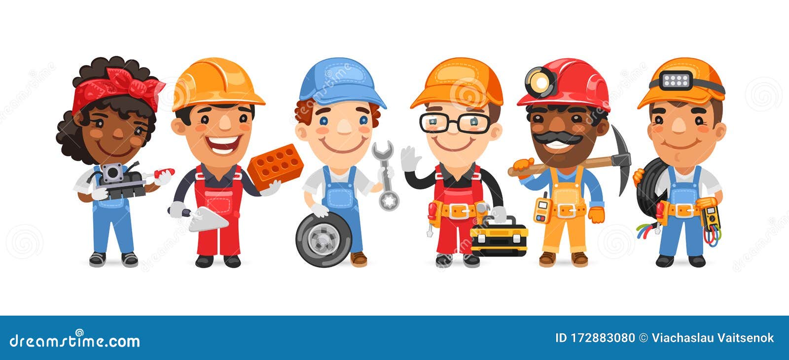 Cartoon Of Worker Carrying Boxes Vector Illustration | CartoonDealer ...