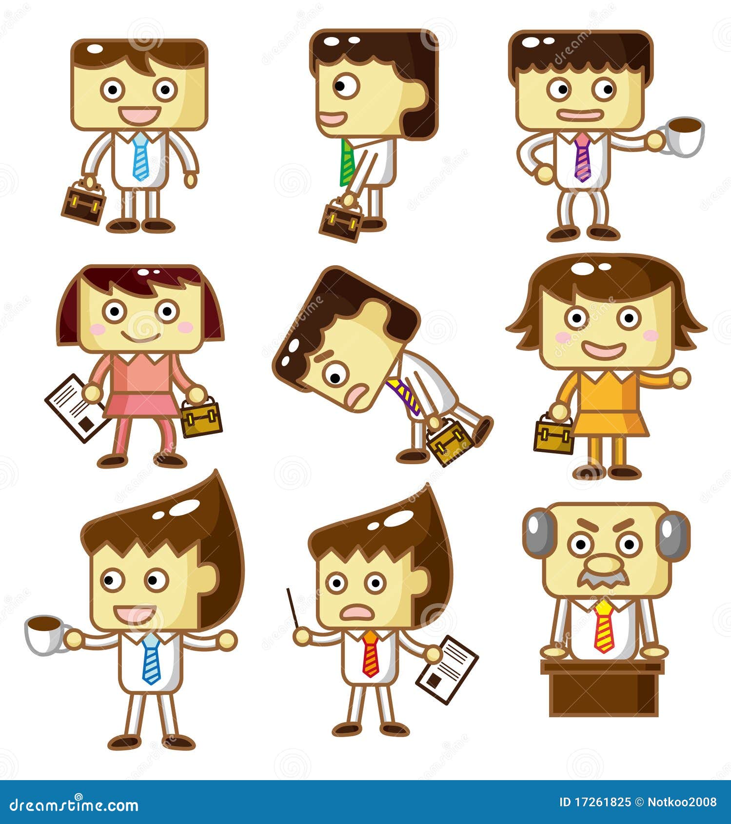 Cartoon workers stock vector. Illustration of people - 17261825