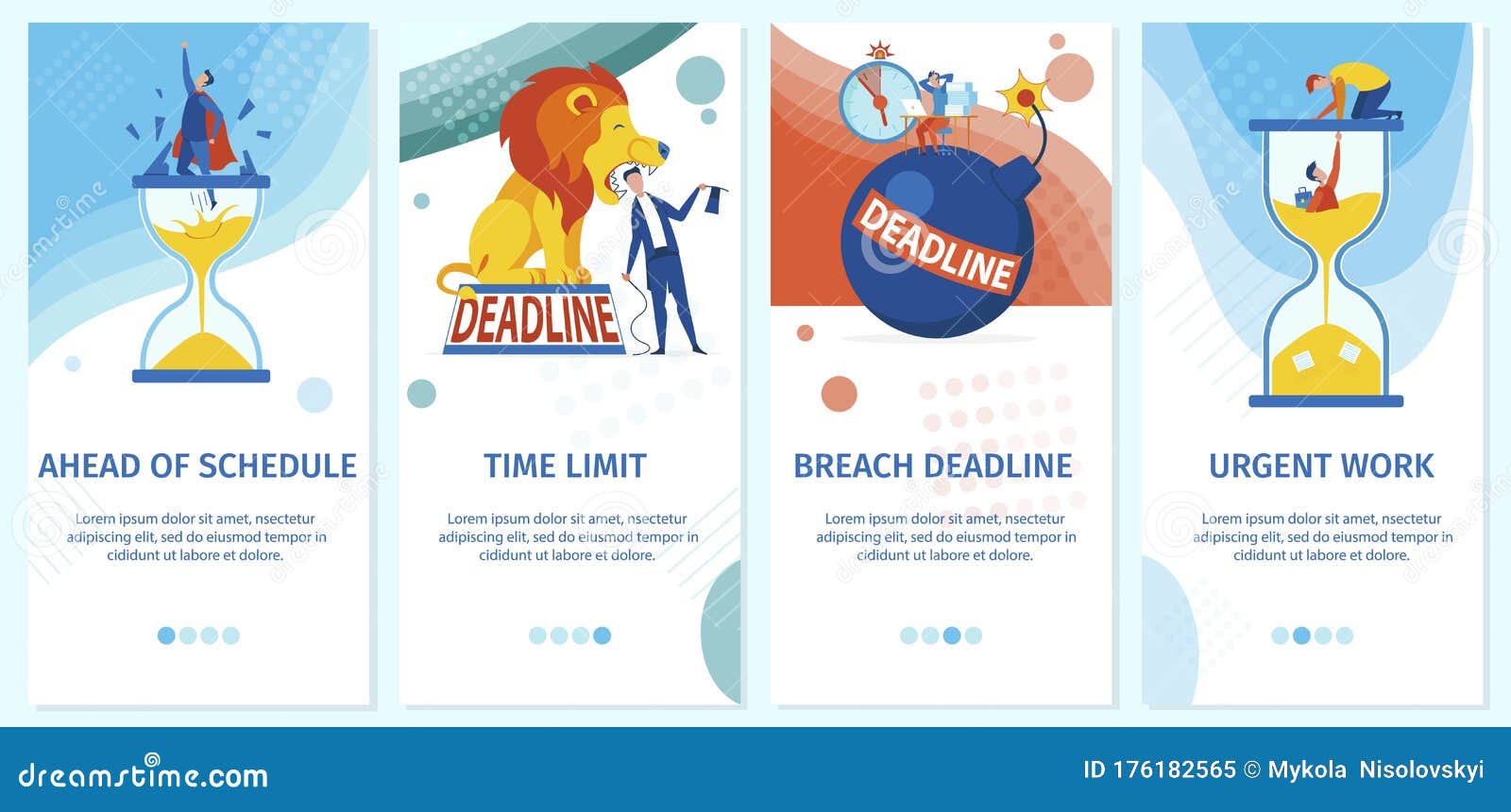 Urgent Work, Deadline Landing Page Template. Anxious Business ...