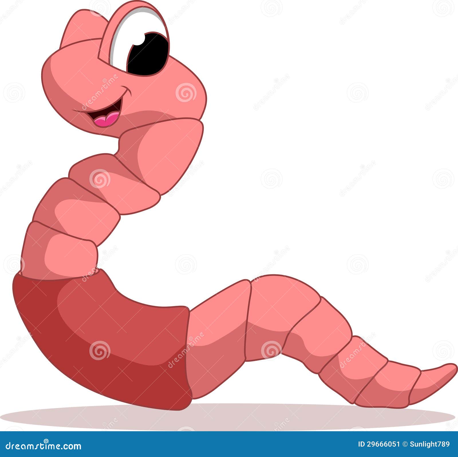 Cartoon worm stock illustration. Illustration of uneasiness - 29666051