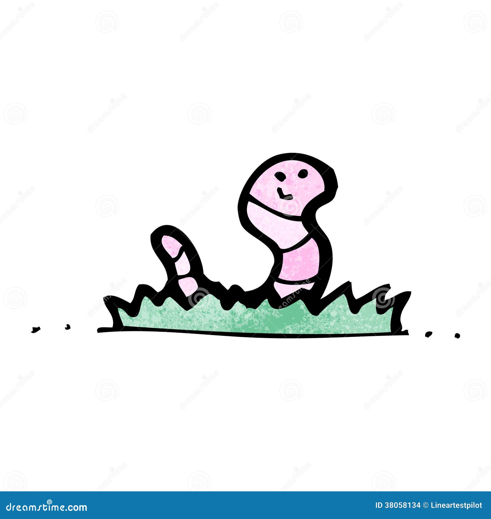 Cartoon worm stock vector. Illustration of clip, cartoon - 38058134