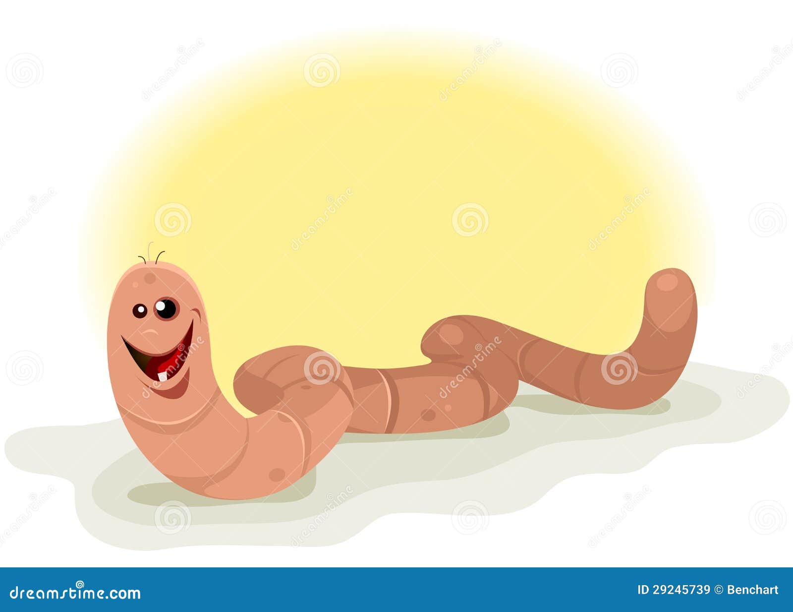 Worm Character With Chart Royalty-Free Illustration | CartoonDealer.com ...