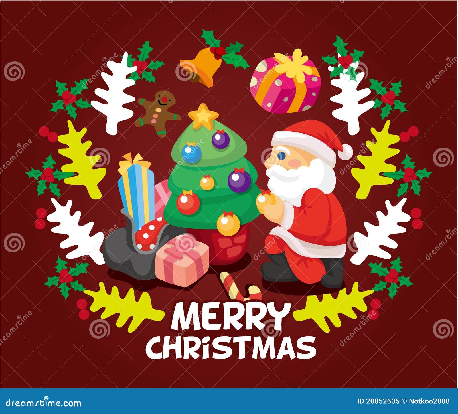 Cartoon Xmas Labels. | CartoonDealer.com #298861735