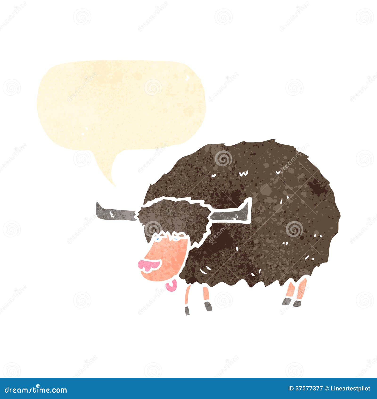 Cartoon yak stock vector. Illustration of character, texture - 37577377
