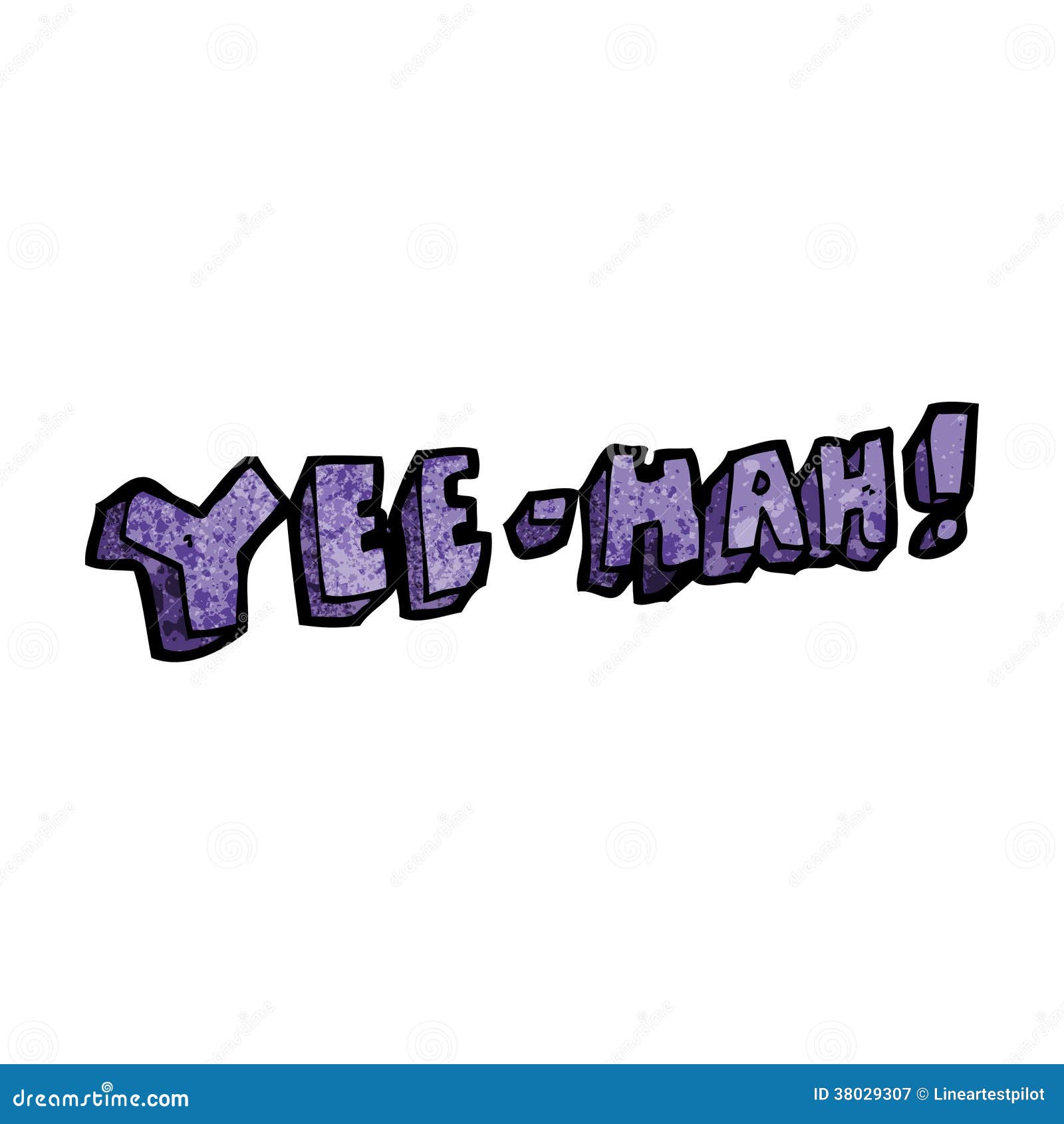 Cartoon yeehah symbol stock vector. Illustration of quirky - 38029307