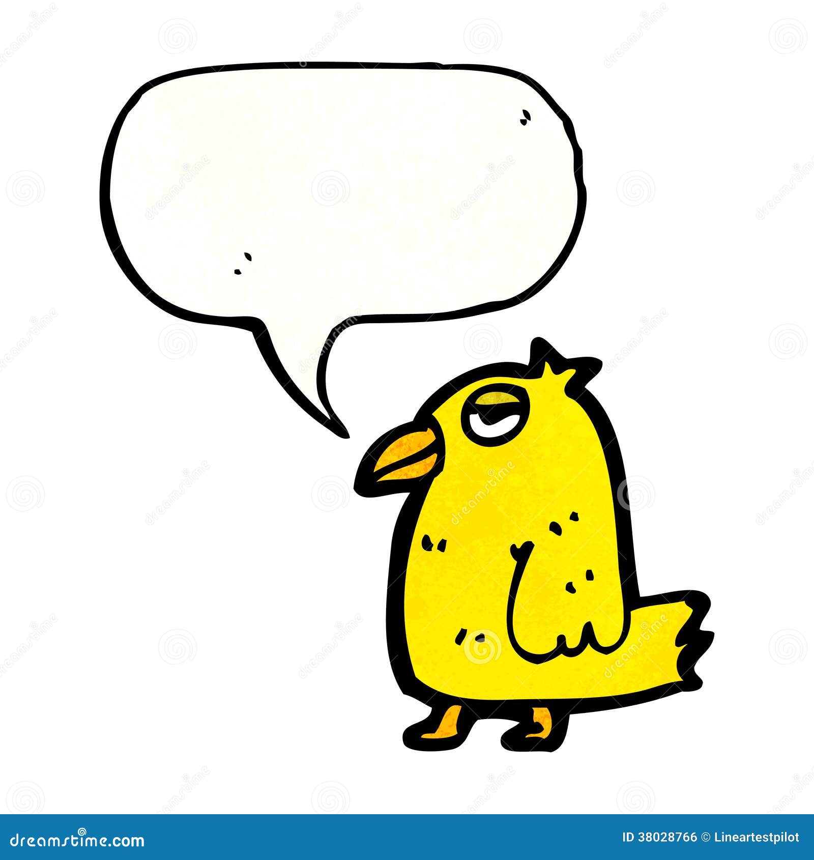 Cartoon yellow bird stock vector. Illustration of character - 38028766