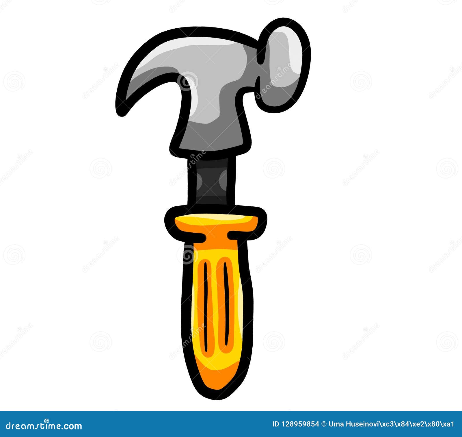 Cartoon Yellow Hammer stock illustration. Illustration of cartoon ...
