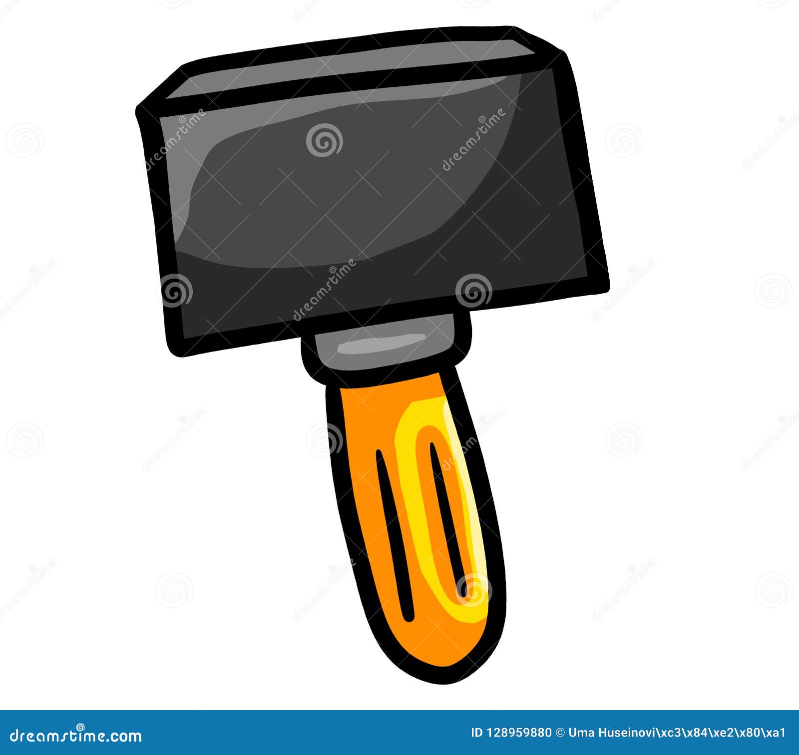 Cartoon Yellow Hammer stock illustration. Illustration of quirky ...