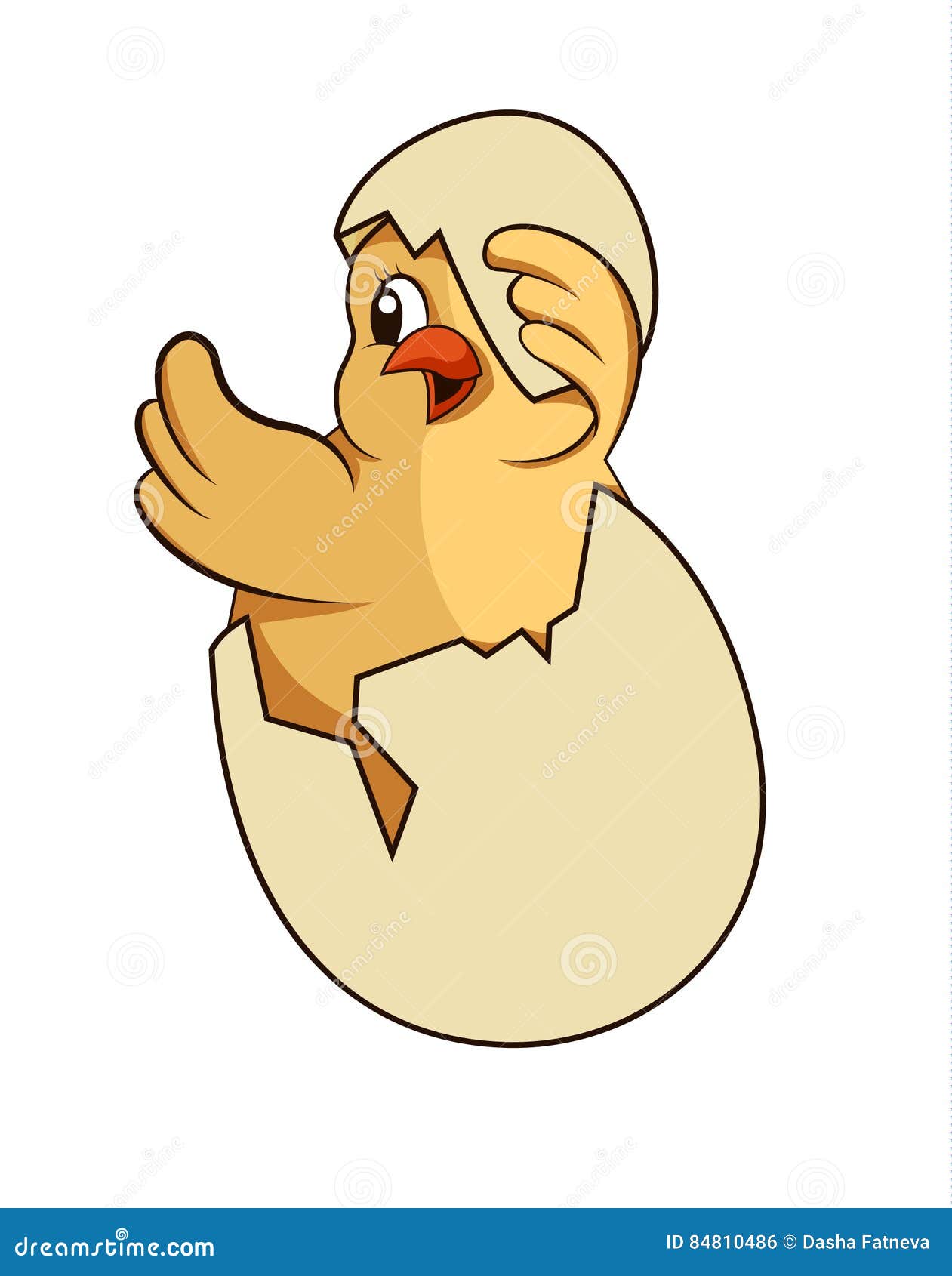 Cartoon Yellow Newborn Chicken in Stock Vector - Illustration of easter ... Cartoon Yellow Newborn Chicken in Stock Vector - Illustration of easter ...