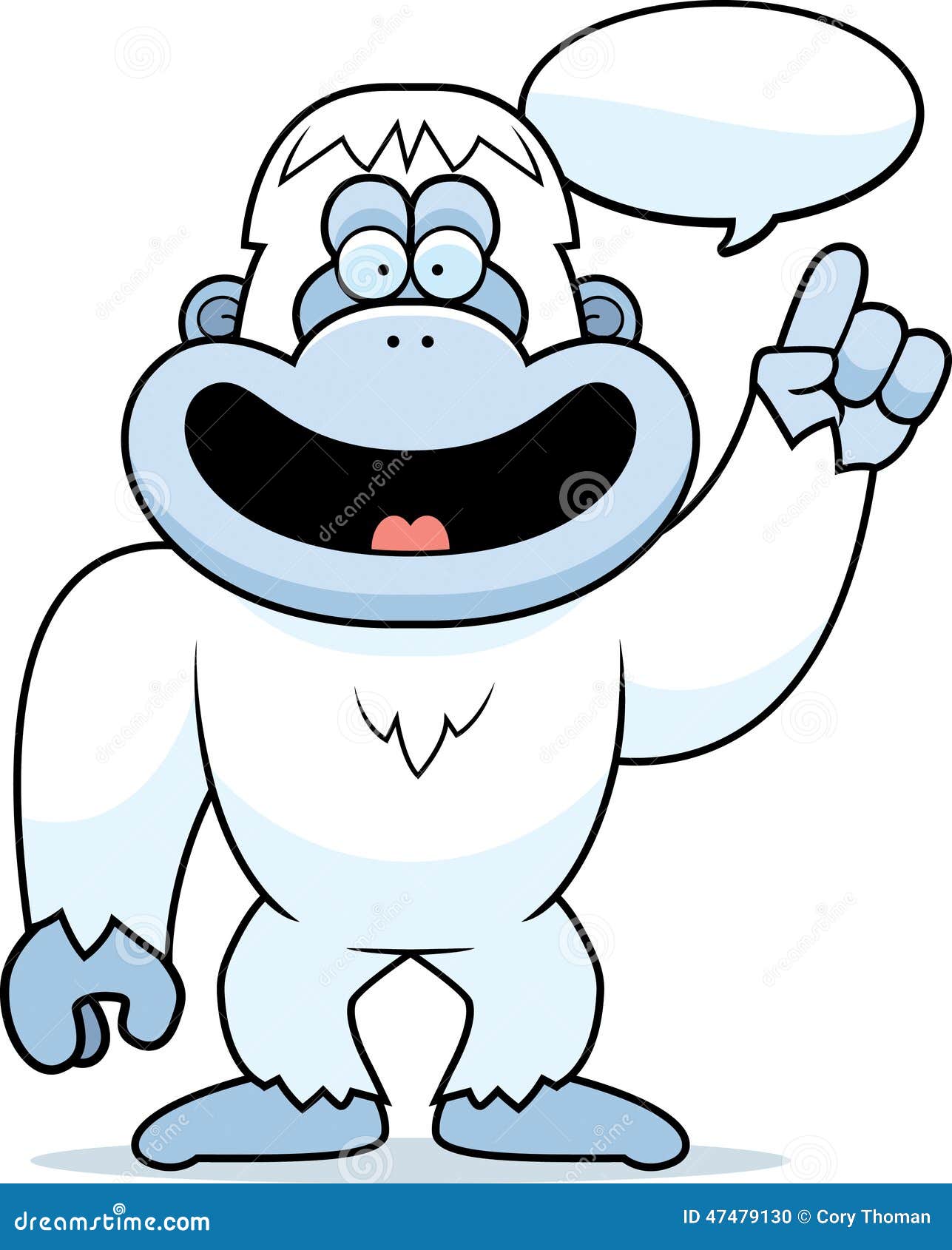 Cartoon Yeti Talking stock vector. Illustration of word - 47479130