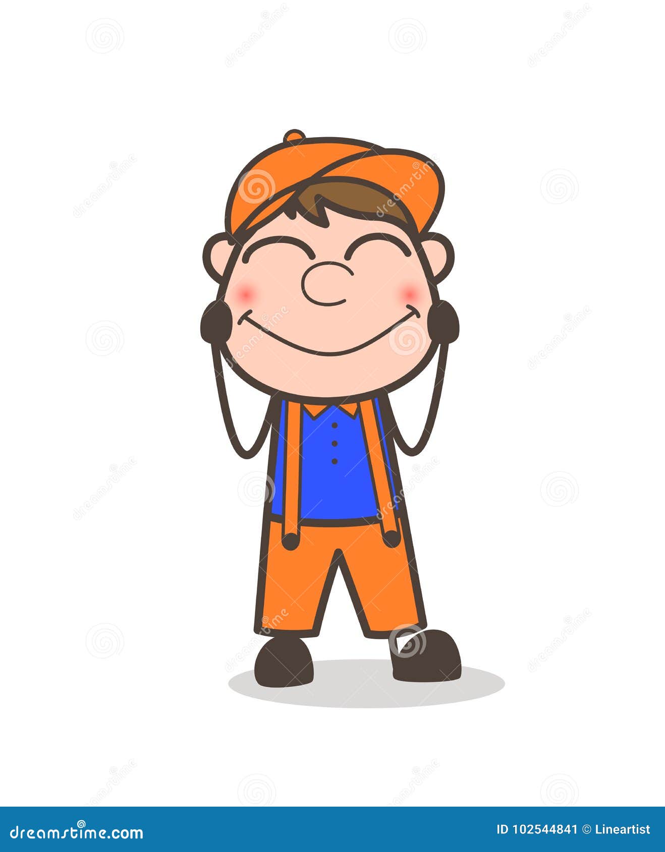 Cartoon Young Boy Blushing Face Royalty-Free Stock Photography ...