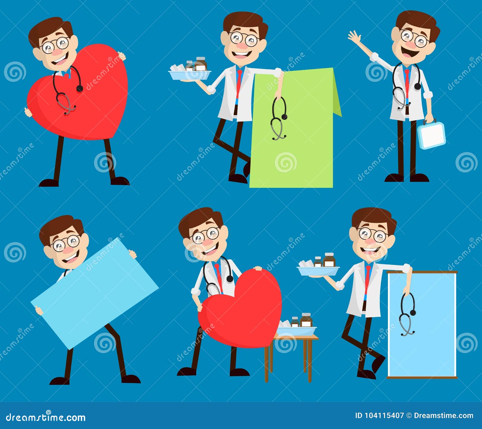 Cartoon Young Doctors Concepts and Vector Graphics Stock Vector ...