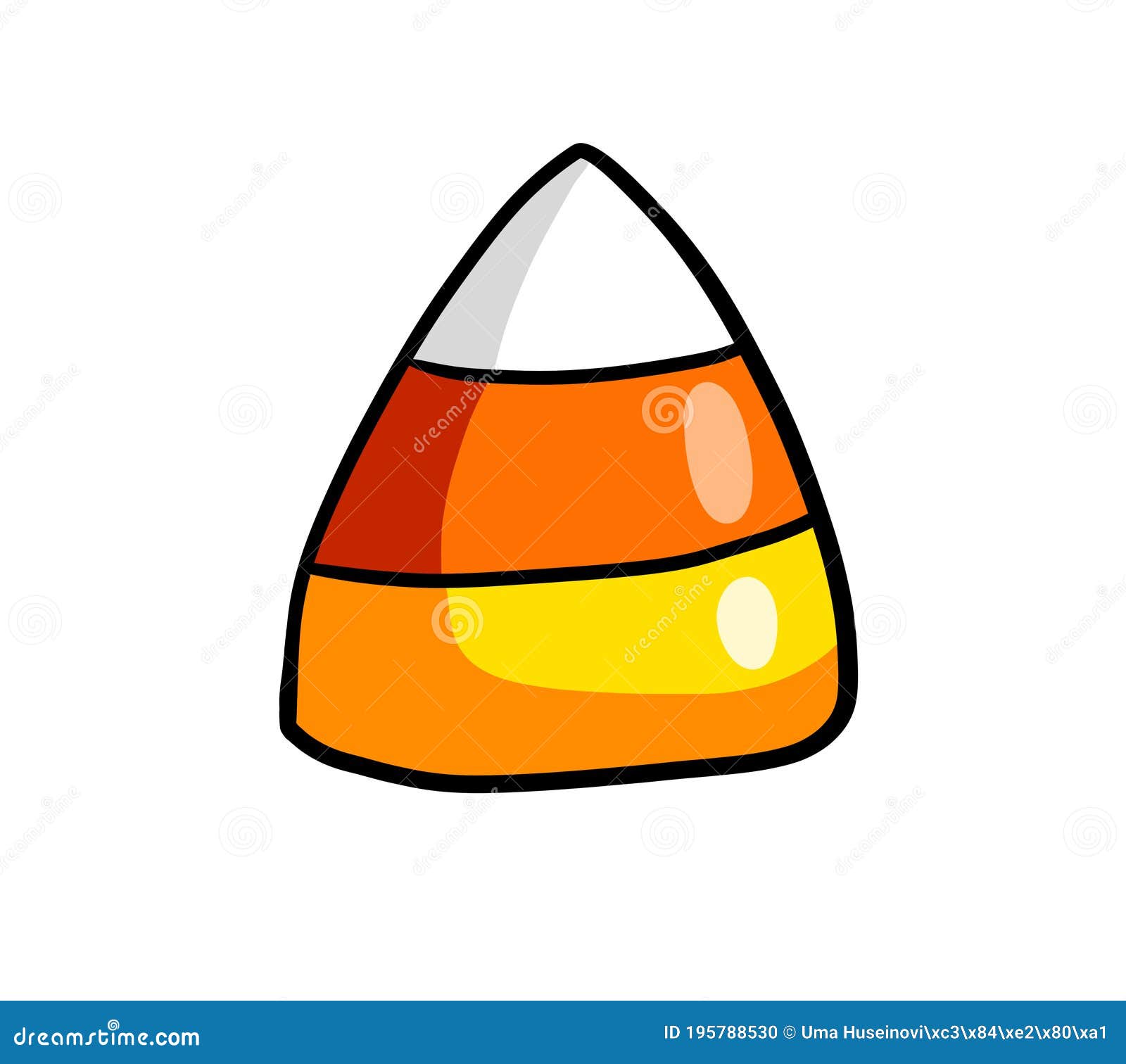 A Cartoon Yummy Candy Corn stock illustration. Illustration of digital ...