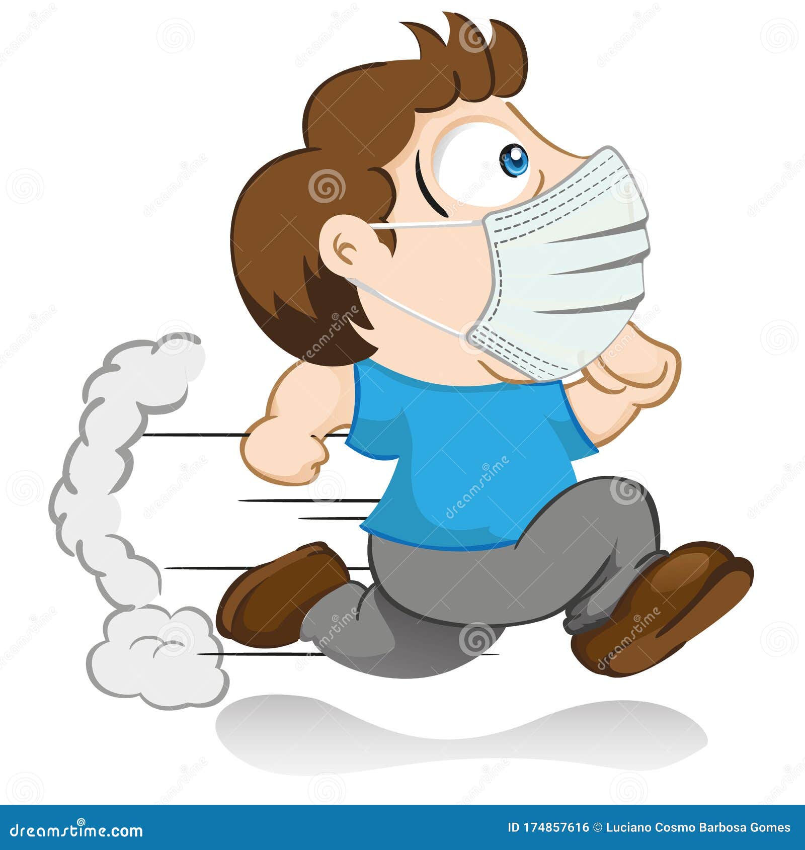 Man Running Scared Isolated Coloring Page For Kids Vector Illustration ... Man Running Scared Isolated Coloring Page For Kids Vector Illustration ...