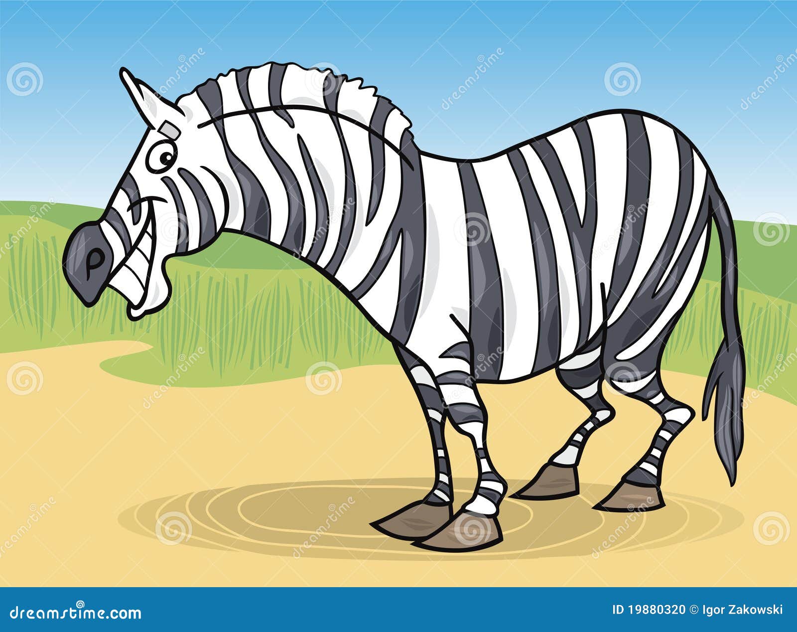 Cartoon Zebra Stock Photo - Image: 19880320