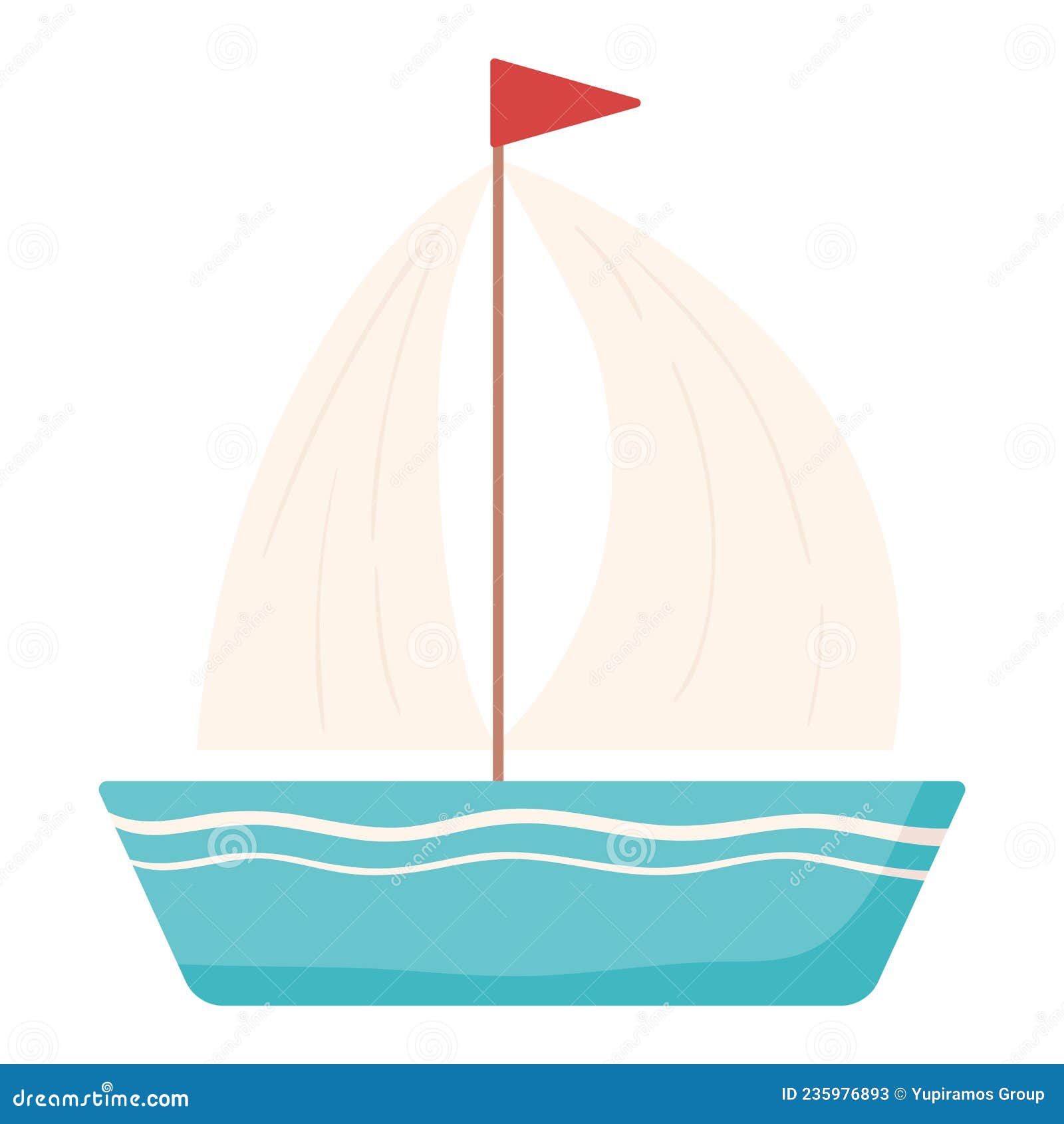 Cartoon vector illustratie. Illustration of boot, voorwerp - 235976893