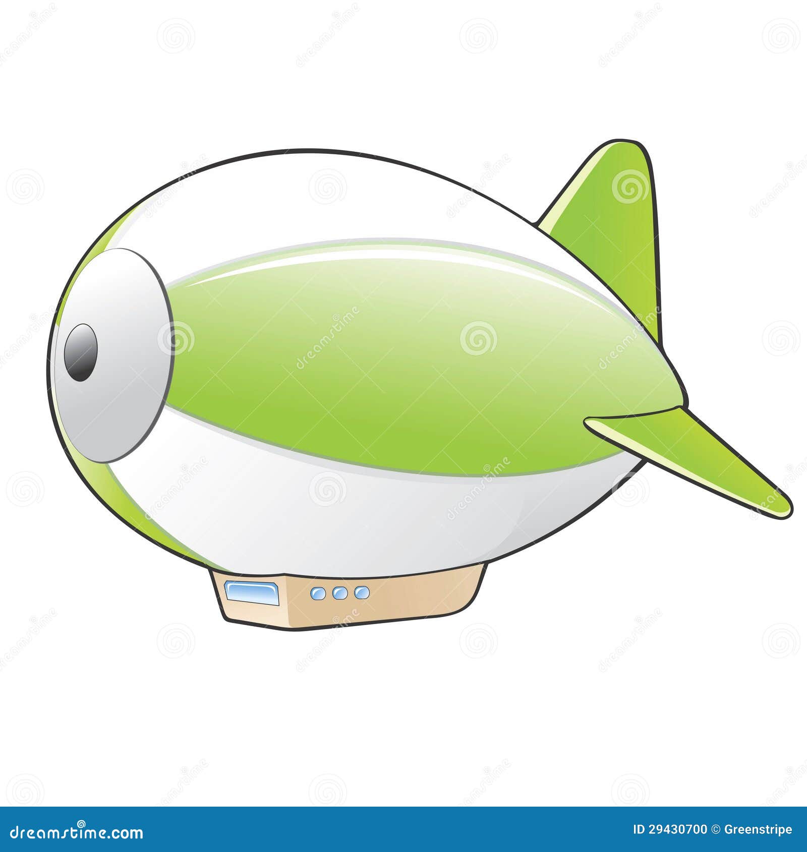 Cartoon Zeppelin stock vector. Illustration of airship - 29430700