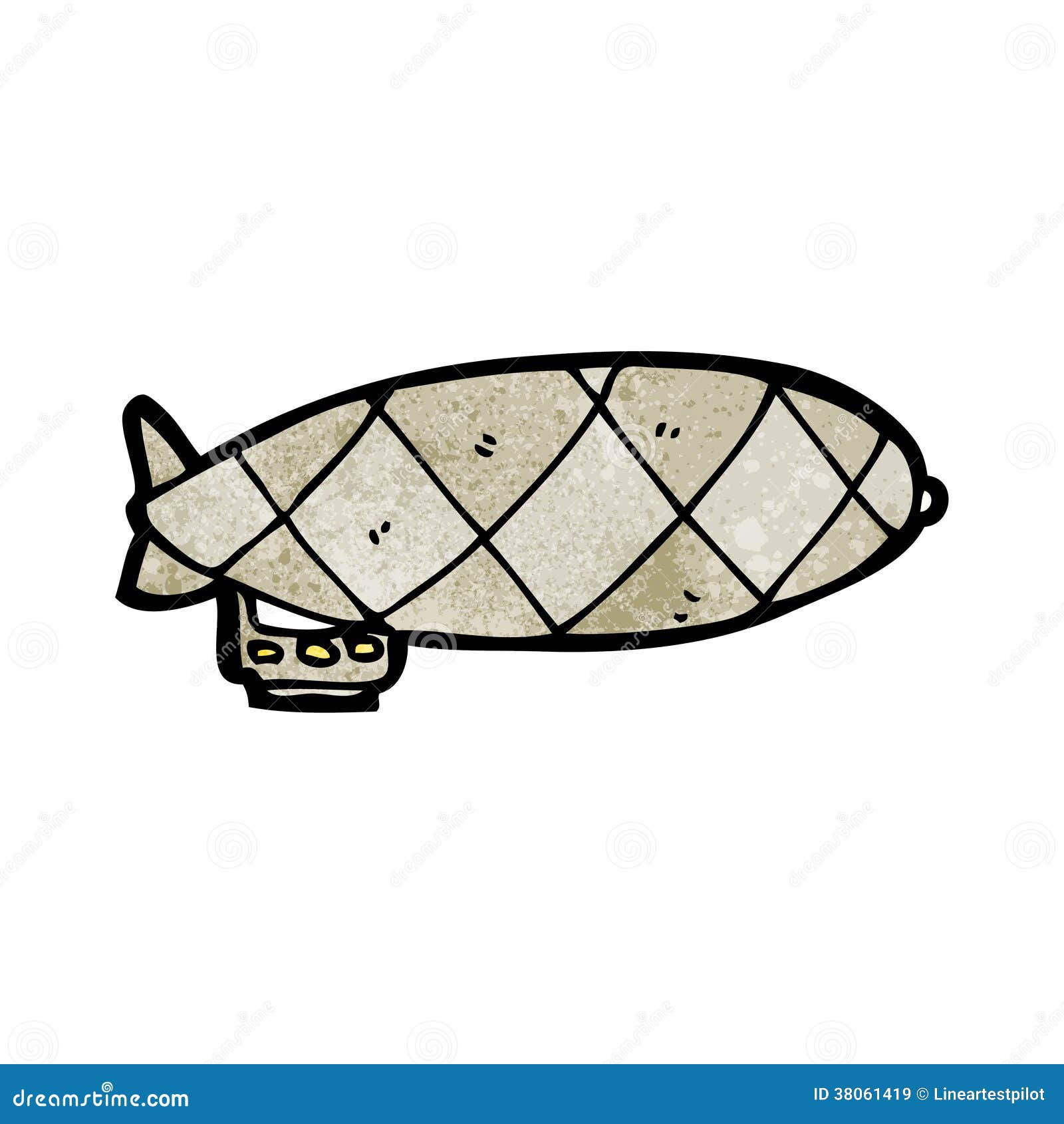 Cartoon Zeppelin Vector Illustration | CartoonDealer.com #29430700