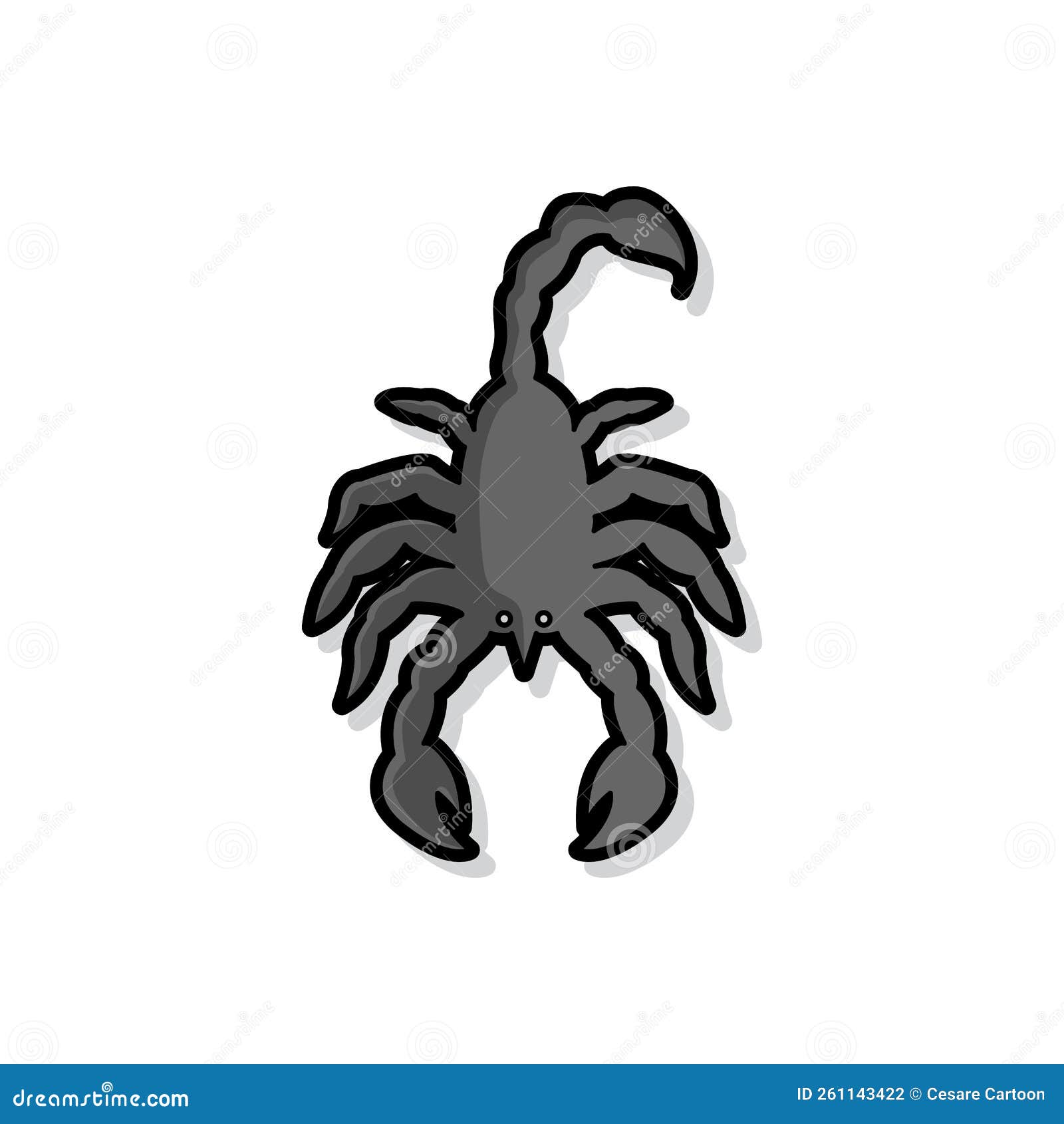 Cartoon scorpio stock vector. Illustration of scorpio - 261143422