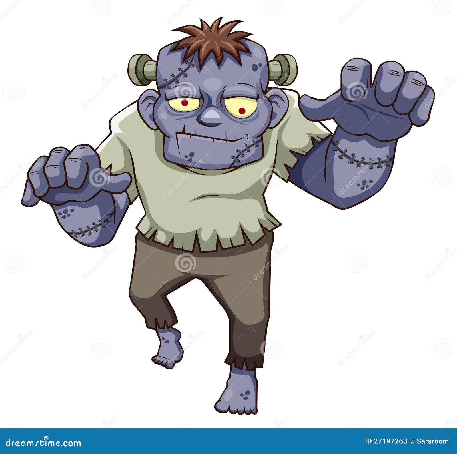 Cartoon zombie stock vector. Illustration of maggot, horror - 27197263