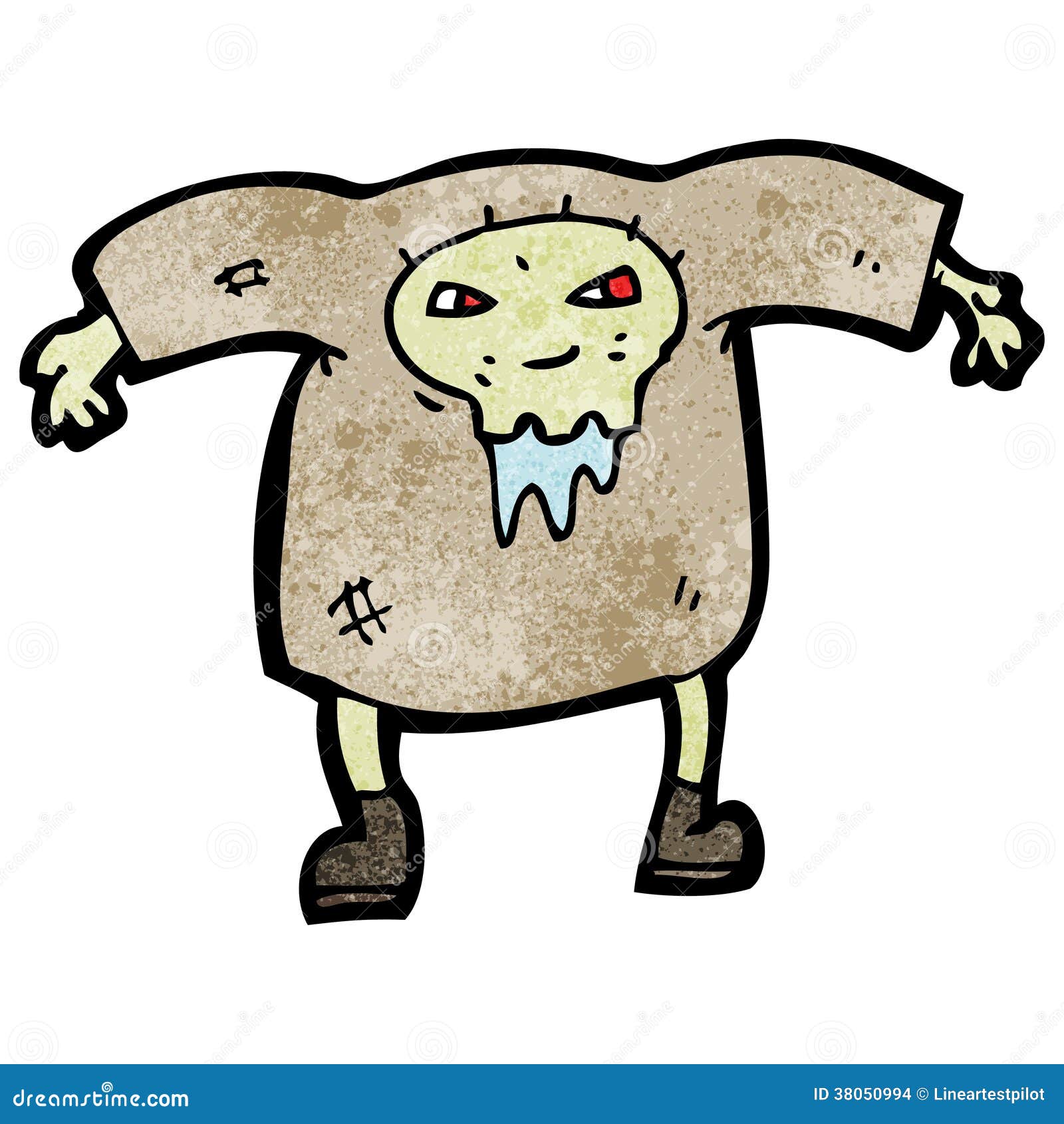 Cartoon zombie stock vector. Illustration of zombie, drawing - 38050994