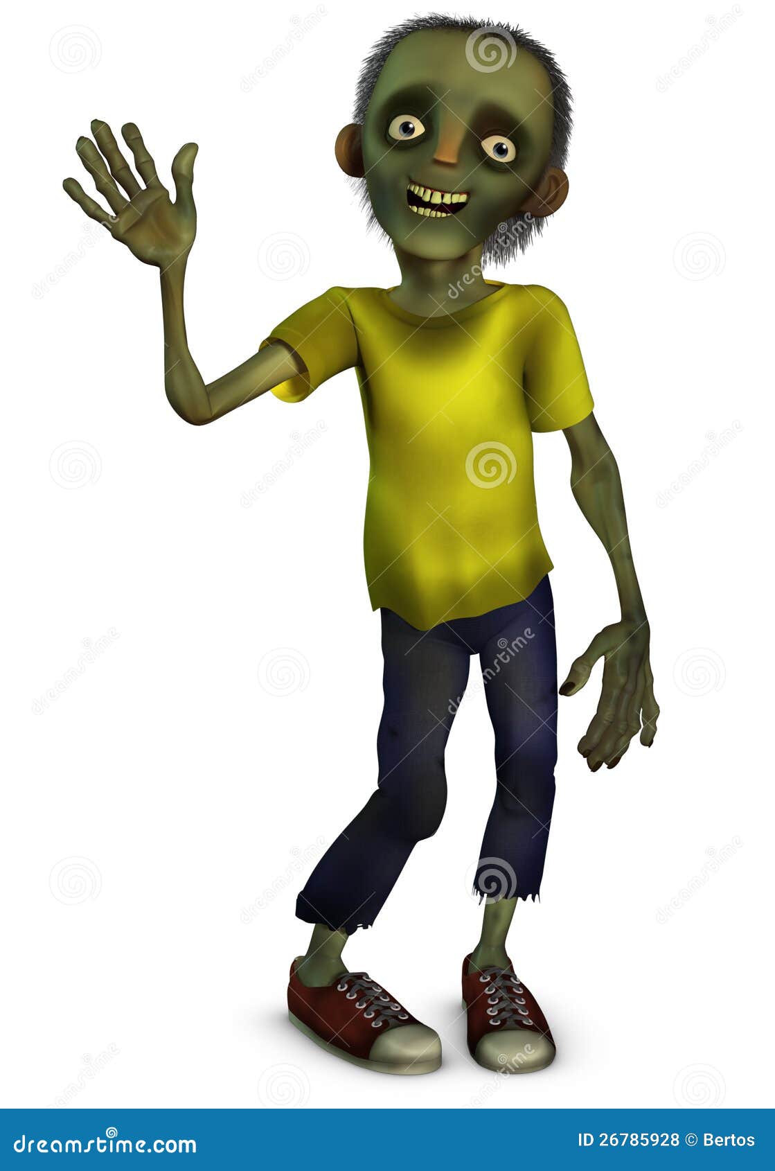 Cartoon zombie boy stock illustration. Illustration of show - 26785928