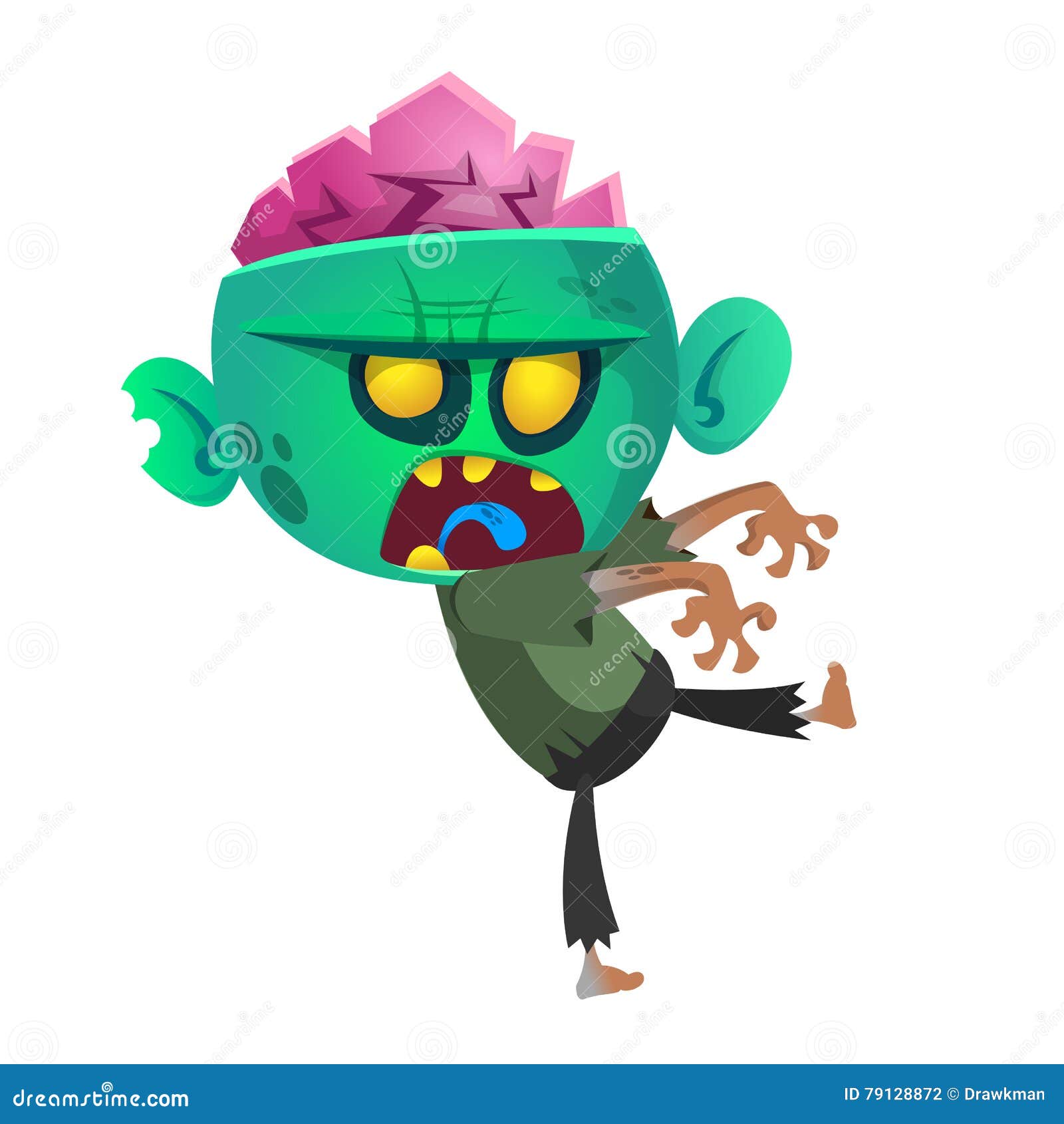 Zombie Halloween Font. Jelly Slim Colorful Letters And Numbers ...