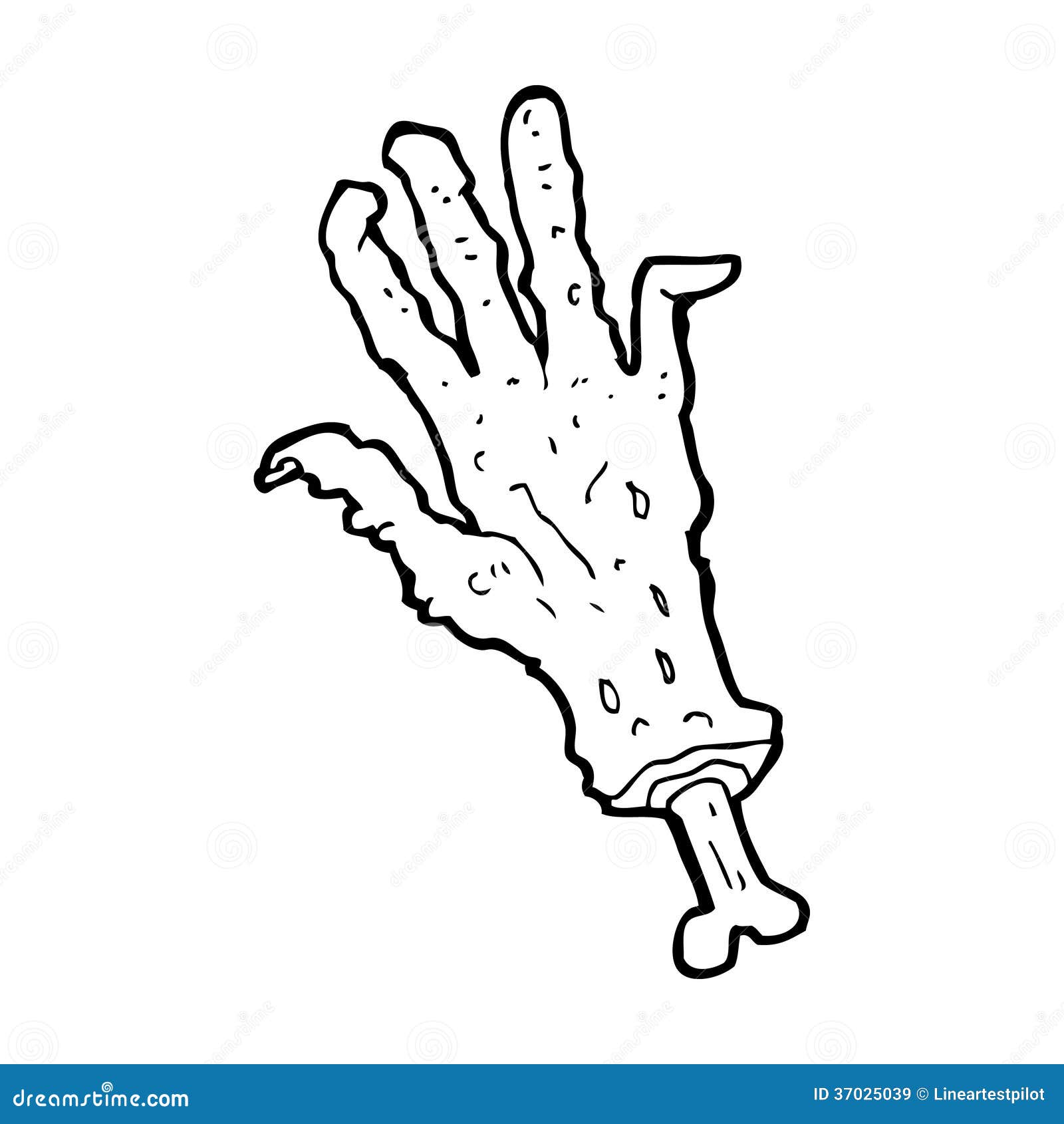 Cartoon zombie hand stock illustration. Illustration of design - 37025039
