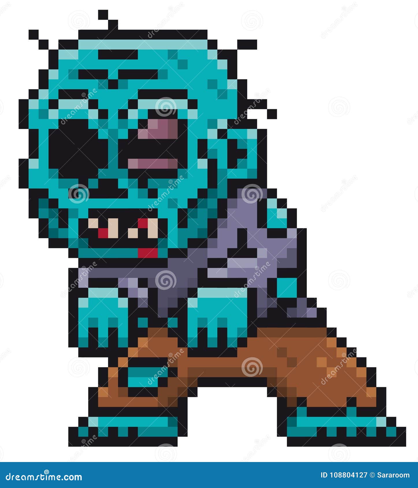 Cartoon Zombie stock vector. Illustration of maggot - 108804127