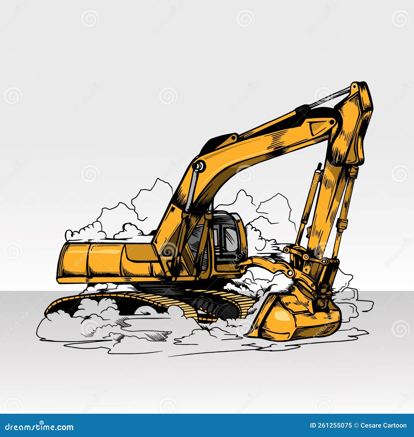 Cartoonbagger vektor abbildung. Illustration von eindeutig - 261255075