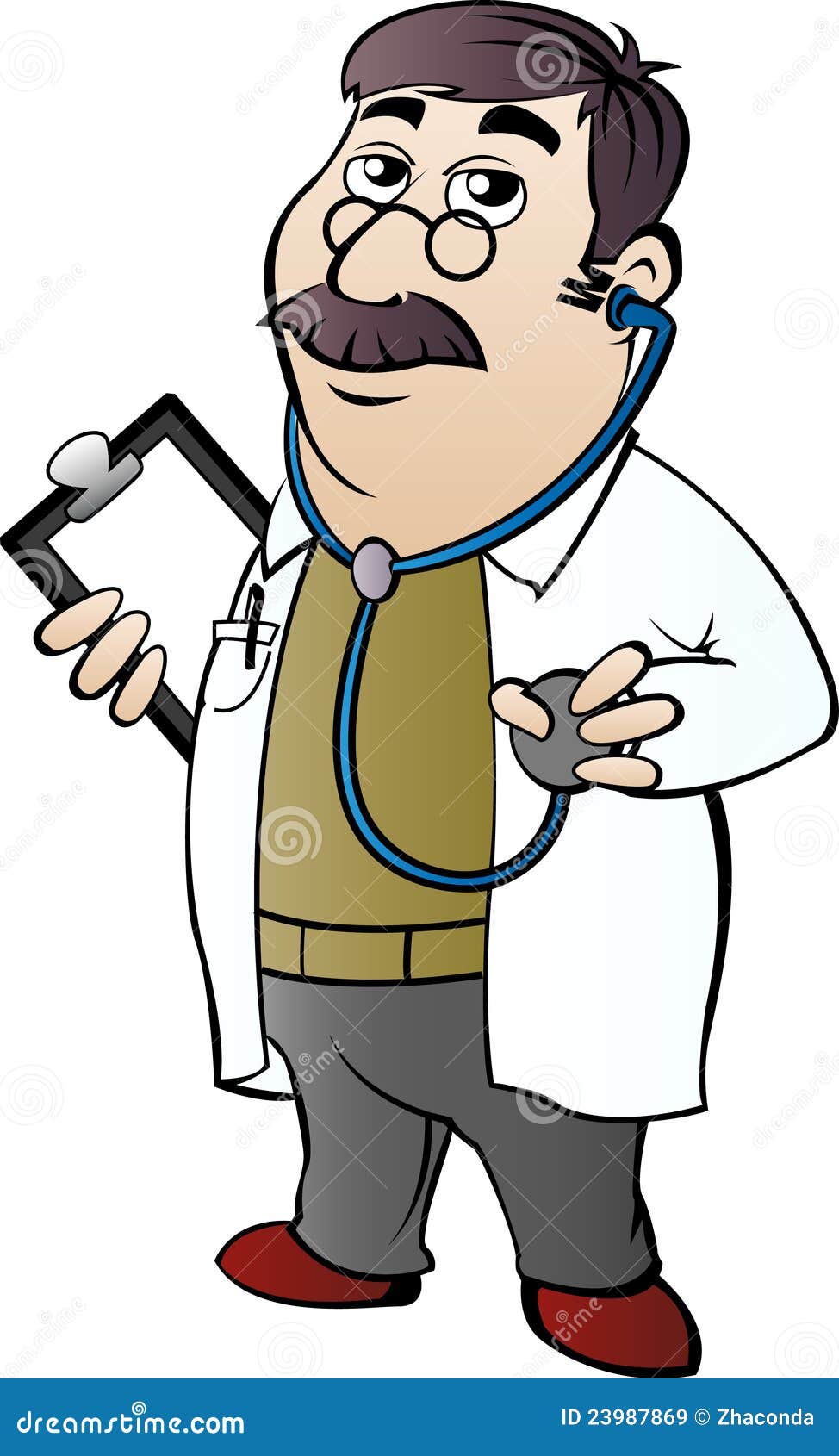 Cartoonish doctor stock illustration. Illustration of care - 23987869