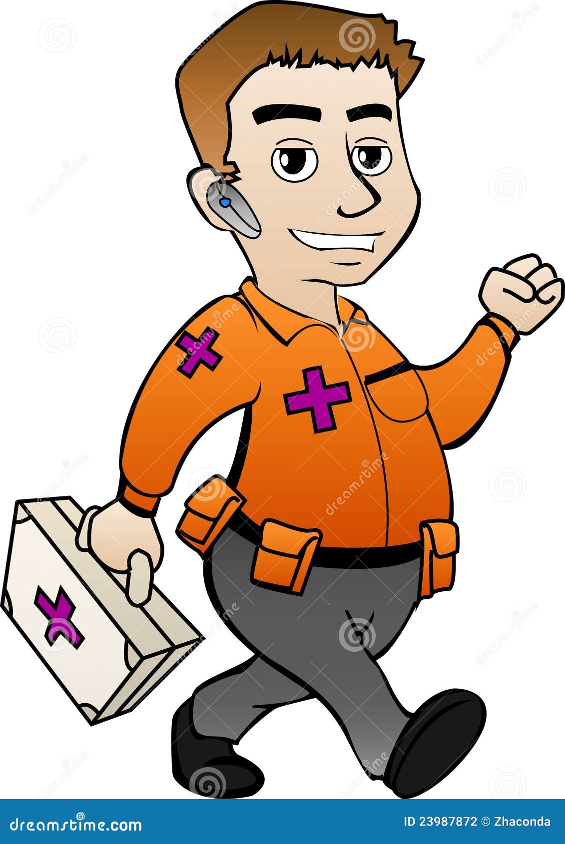 Cartoonish medic stock illustration. Illustration of prescription ...