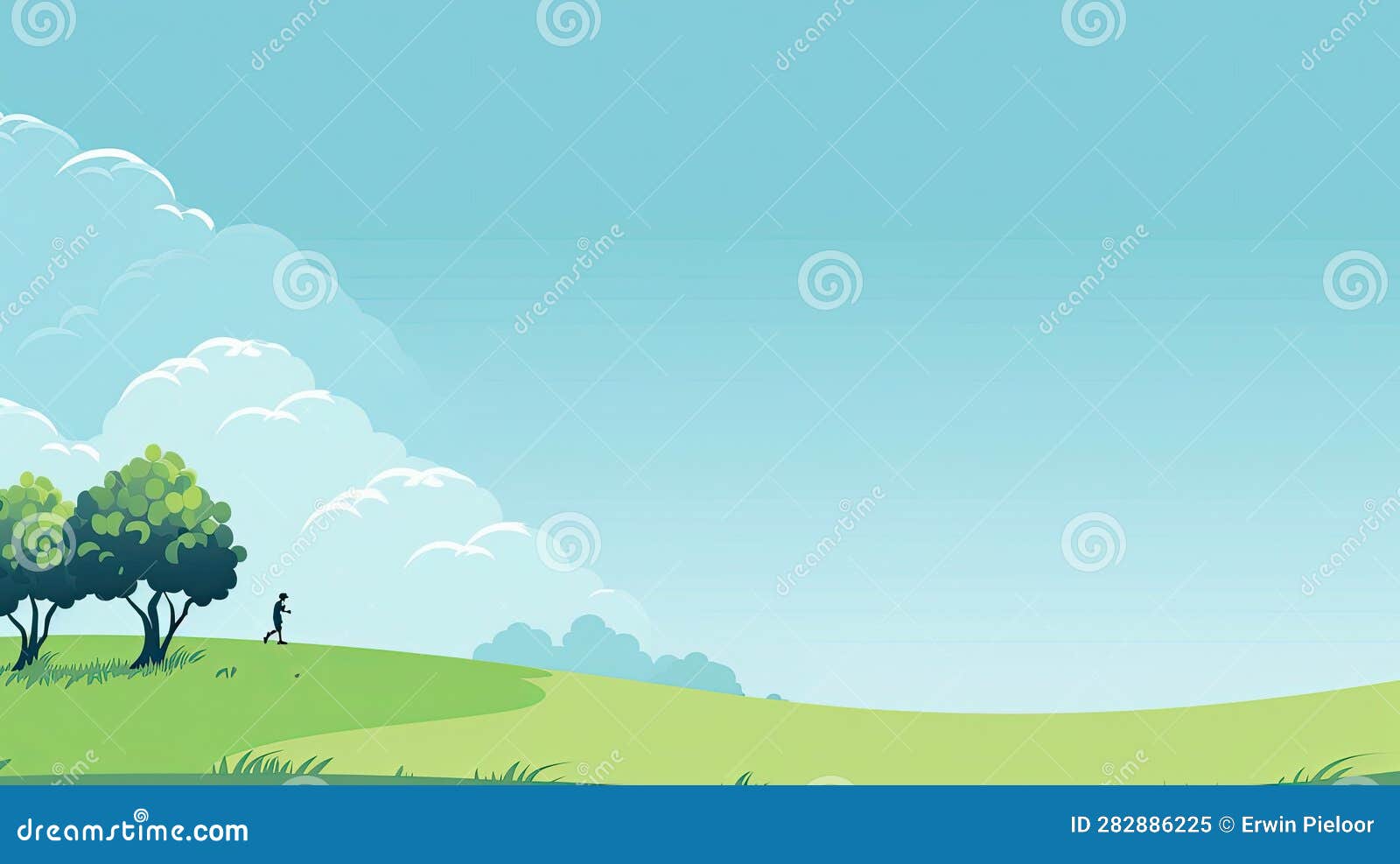 Cartoonish Natural Environment Wallpaper Stock Illustration ...